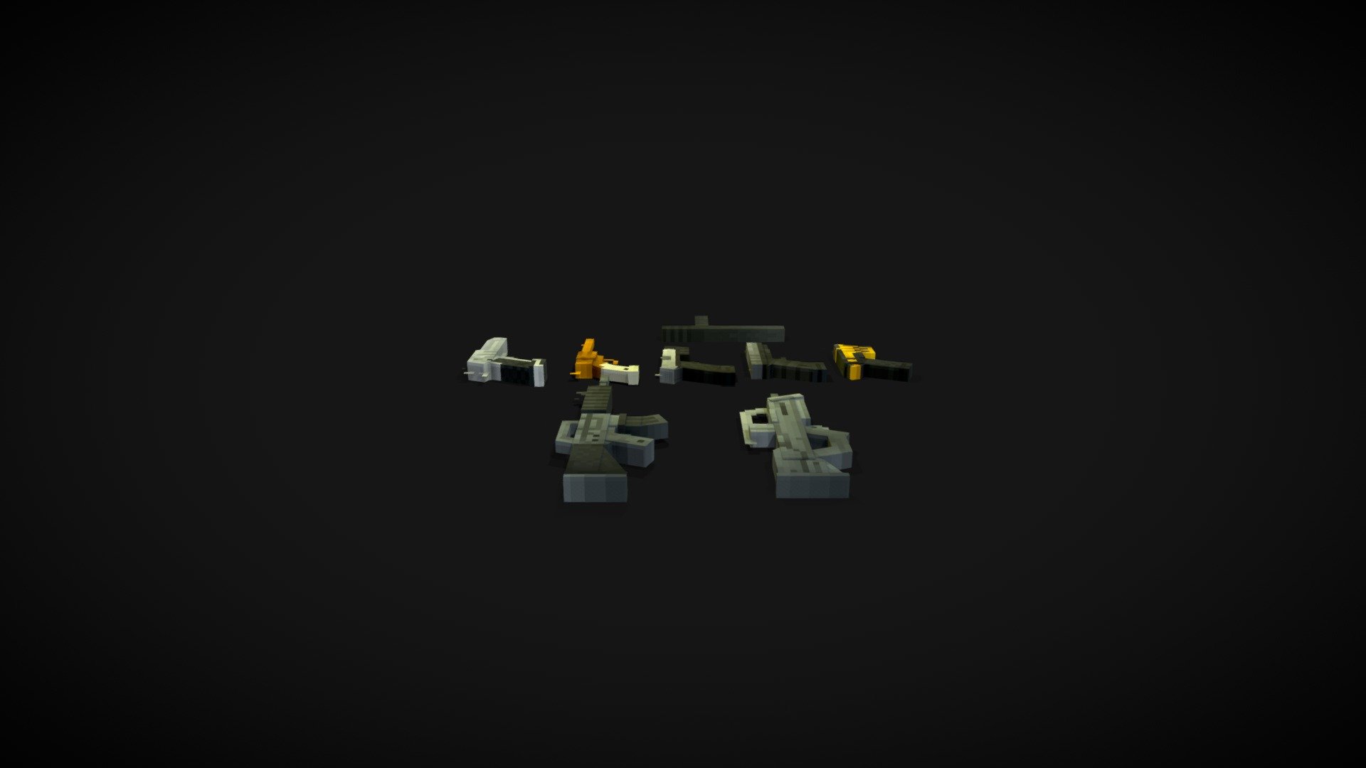 Guns - 3D model by Megikyle (@Megikyle15) [5e897f1] - Sketchfab