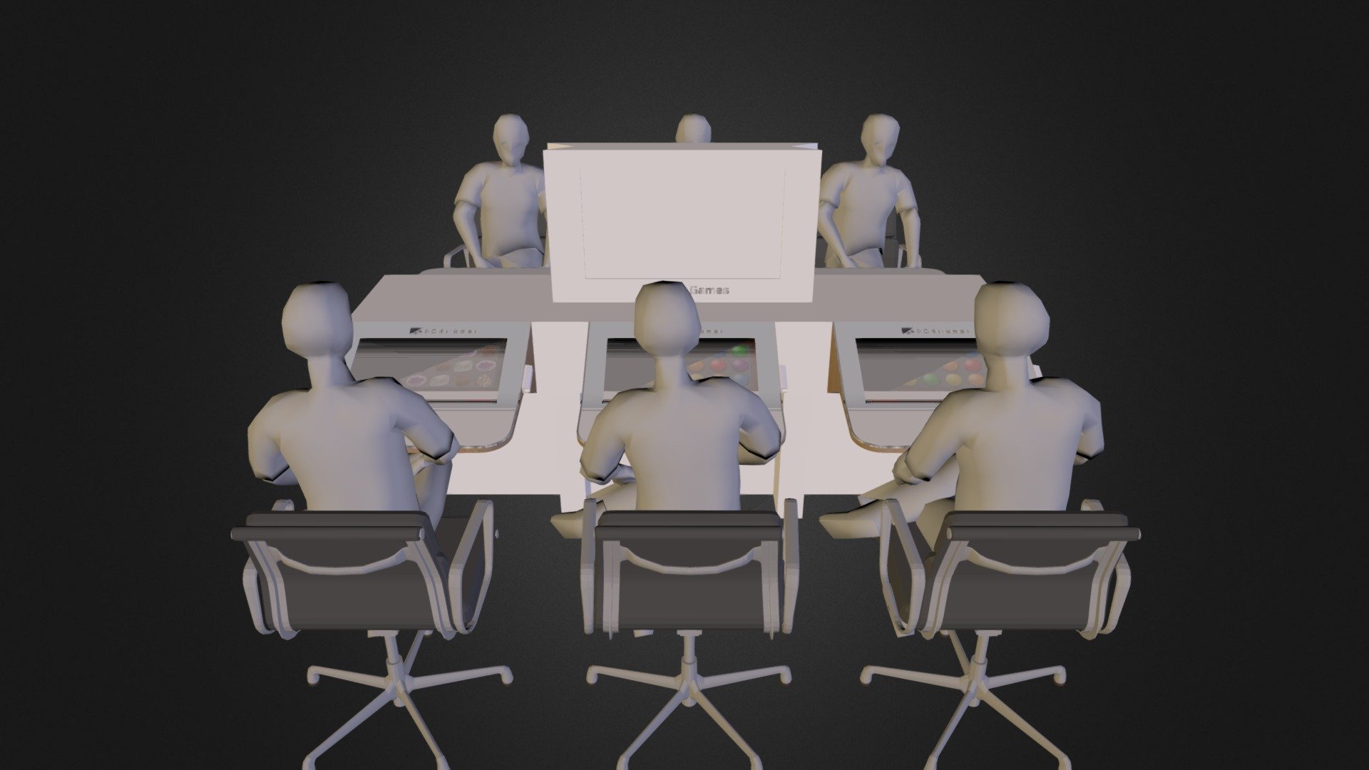 White 6-Position Rectangular Grouping - 3D model by TS Trading Systems ...