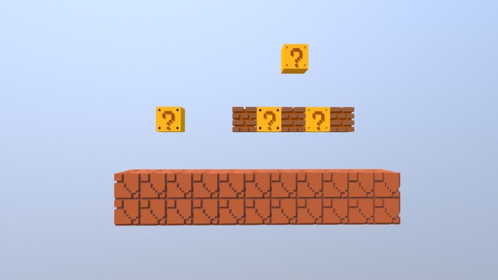 Mario Blocks - 3D model by jhorvath [5e8d52d] - Sketchfab