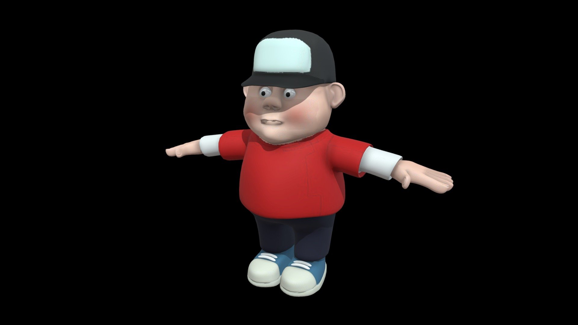 Cartoony character modeled on Cinema 4D - Buy Royalty Free 3D model by ...