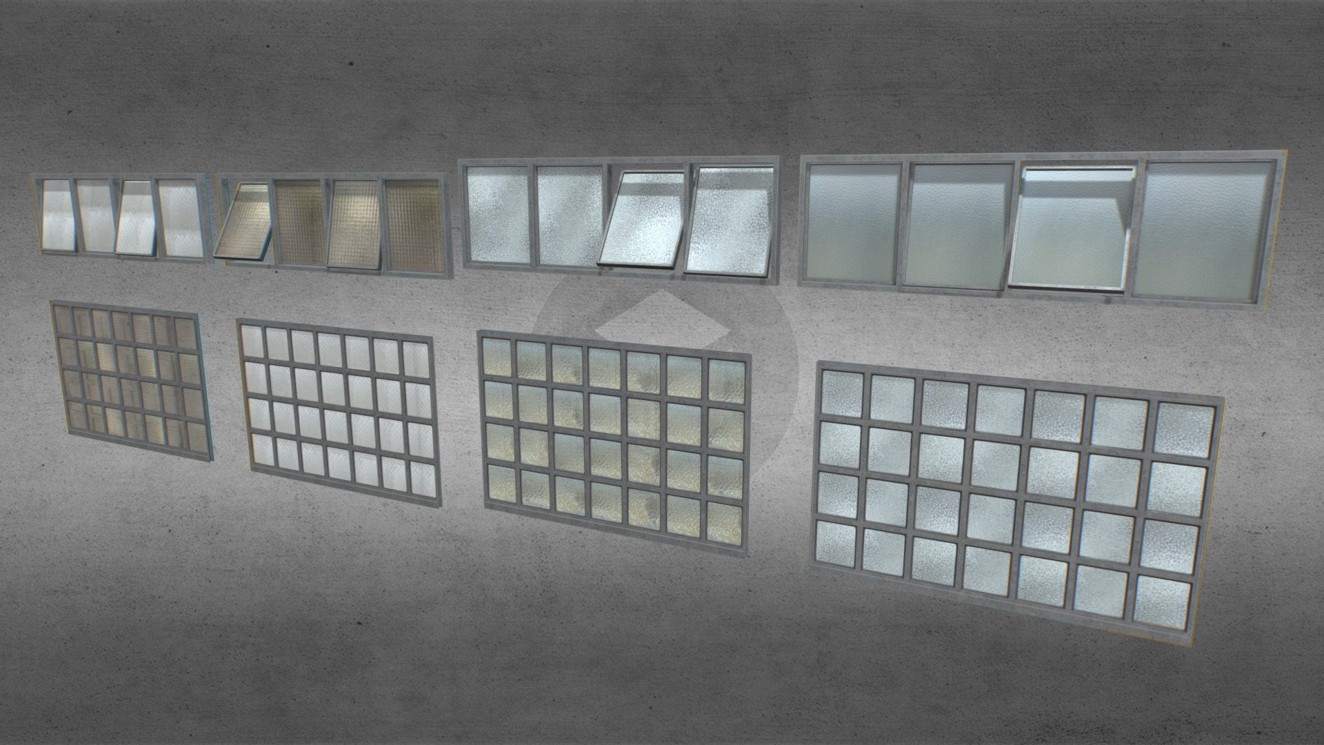 Factory windows pack 4 - Buy Royalty Free 3D model by 32cm [5e92830 ...