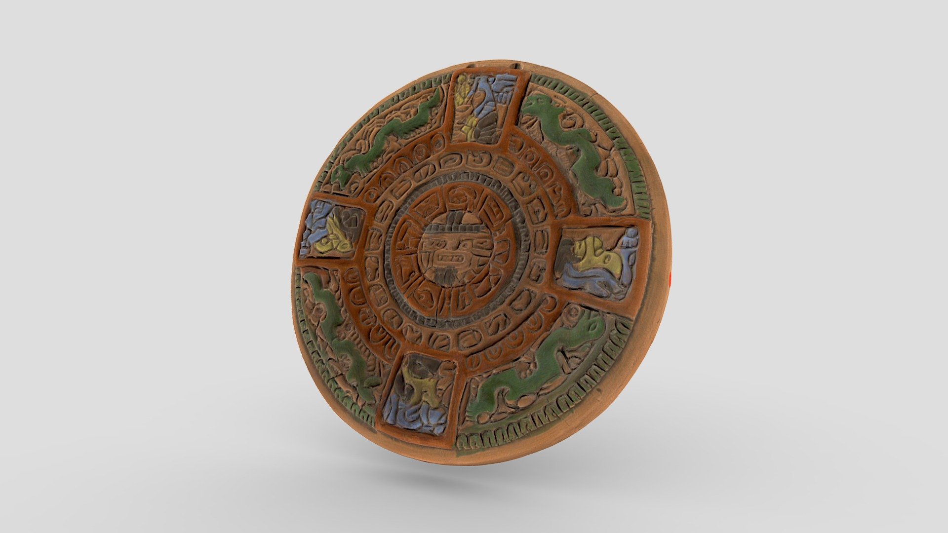 Mayan calendar - 3D model by Aberdeen City Libraries ...