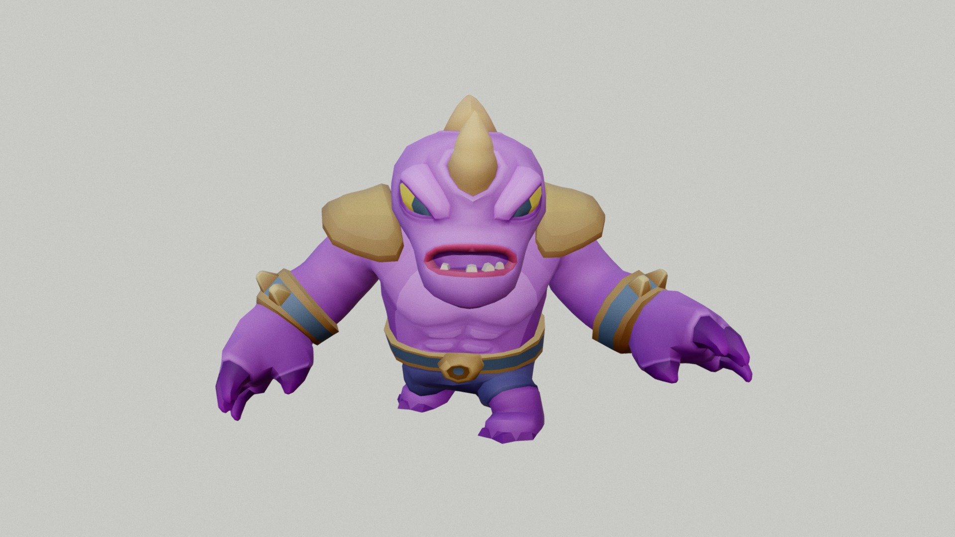 Low-poly rigged Monster Character - Buy Royalty Free 3D model by Julia ...