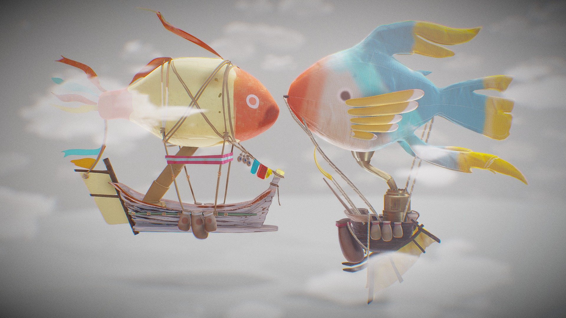 Balloon Boat - 3D model by Michael_Render [5e9705c] - Sketchfab