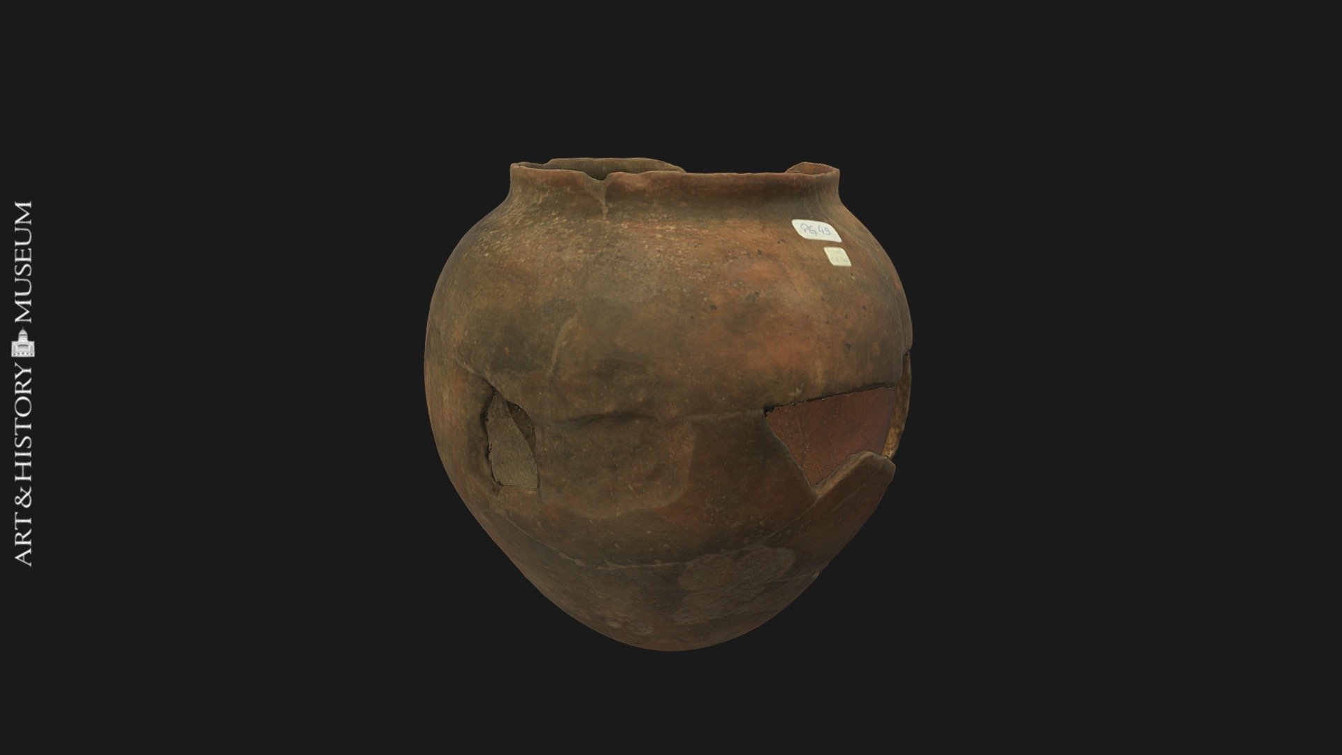 Egg-shaped pot with small opening & flaring rim - Download Free 3D ...