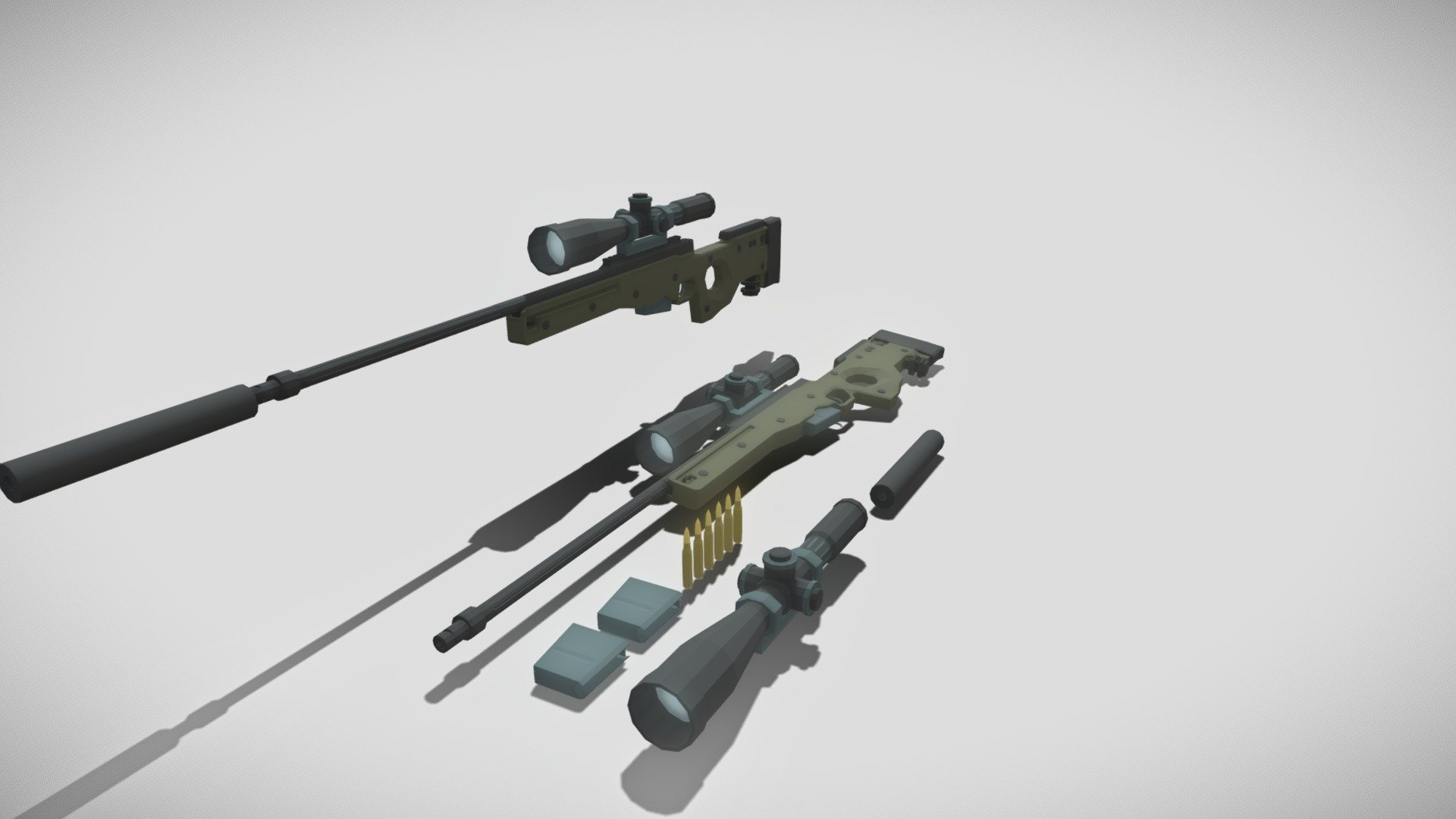 ArcticWarfareMagnum(AWM) - Download Free 3D model by Lolik123654 ...