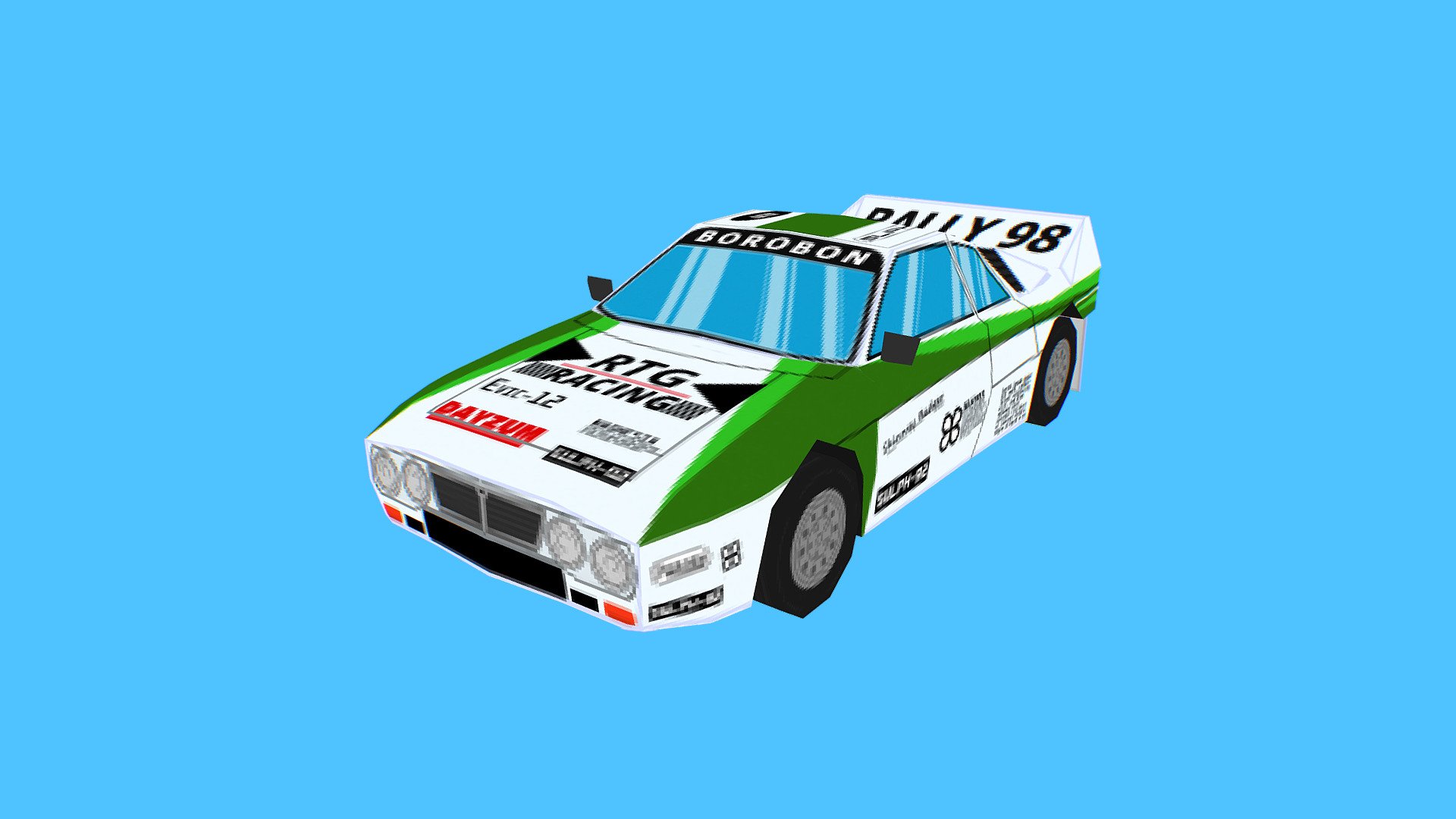 Rally Car - 3D model by borobon [5e9a308] - Sketchfab
