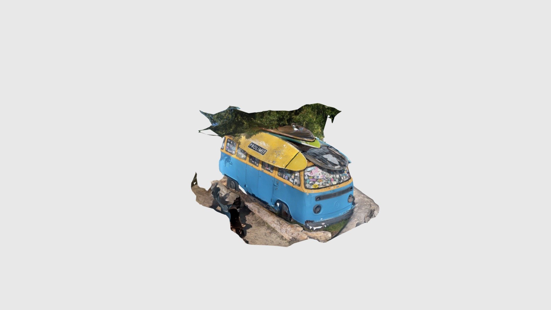 Jibe City VW bus - Download Free 3D model by downlowfilms [5e9b310 ...