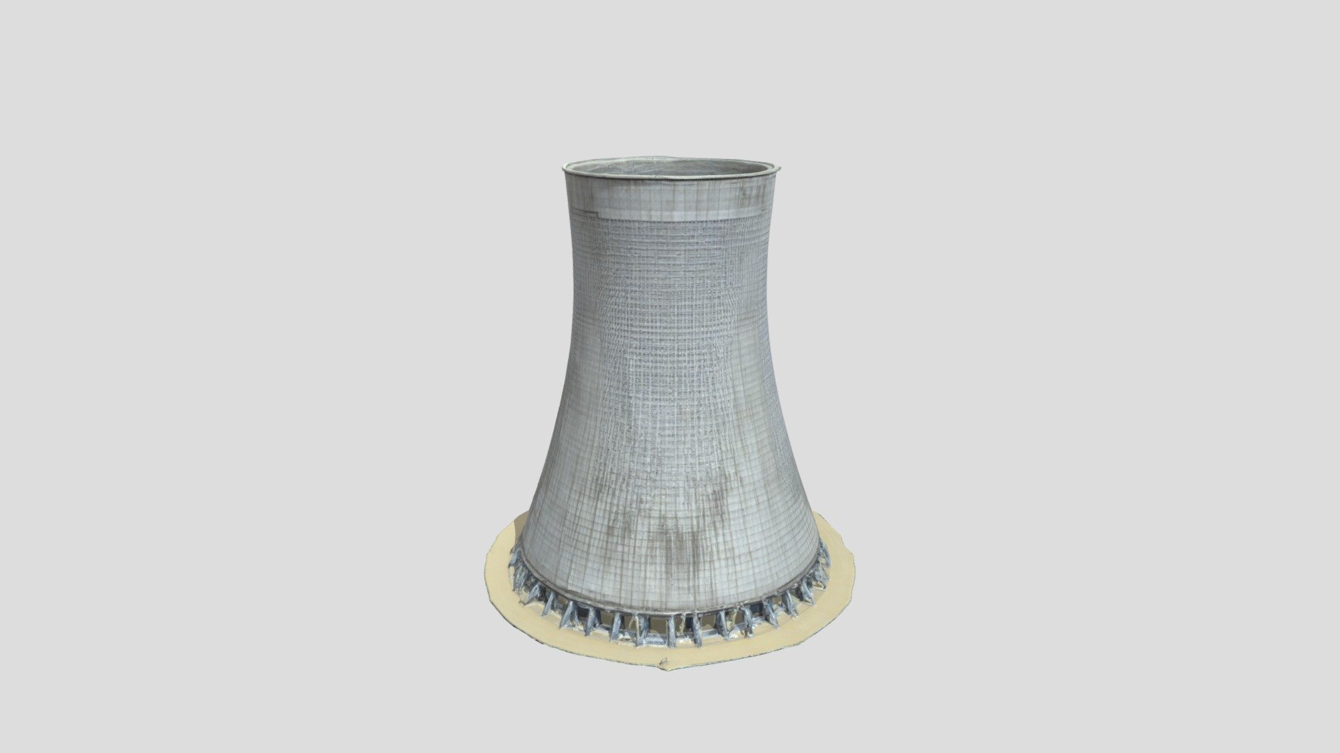 Cooling Tower Model - Download Free 3D model by kushlazzysingh [5e9b609 ...