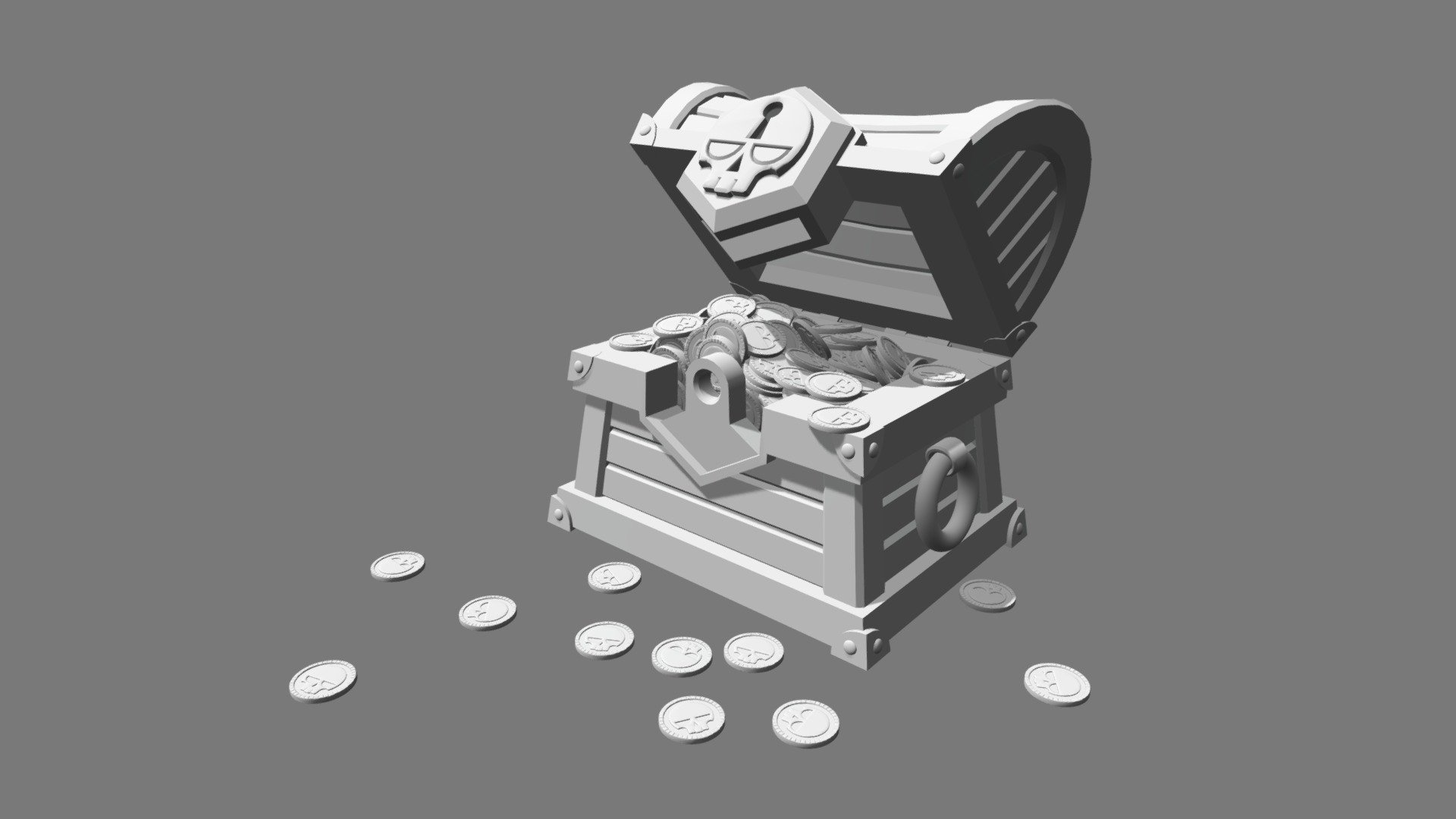 Spooky Chest - 3D model by MattRyan3D [5e9bb97] - Sketchfab