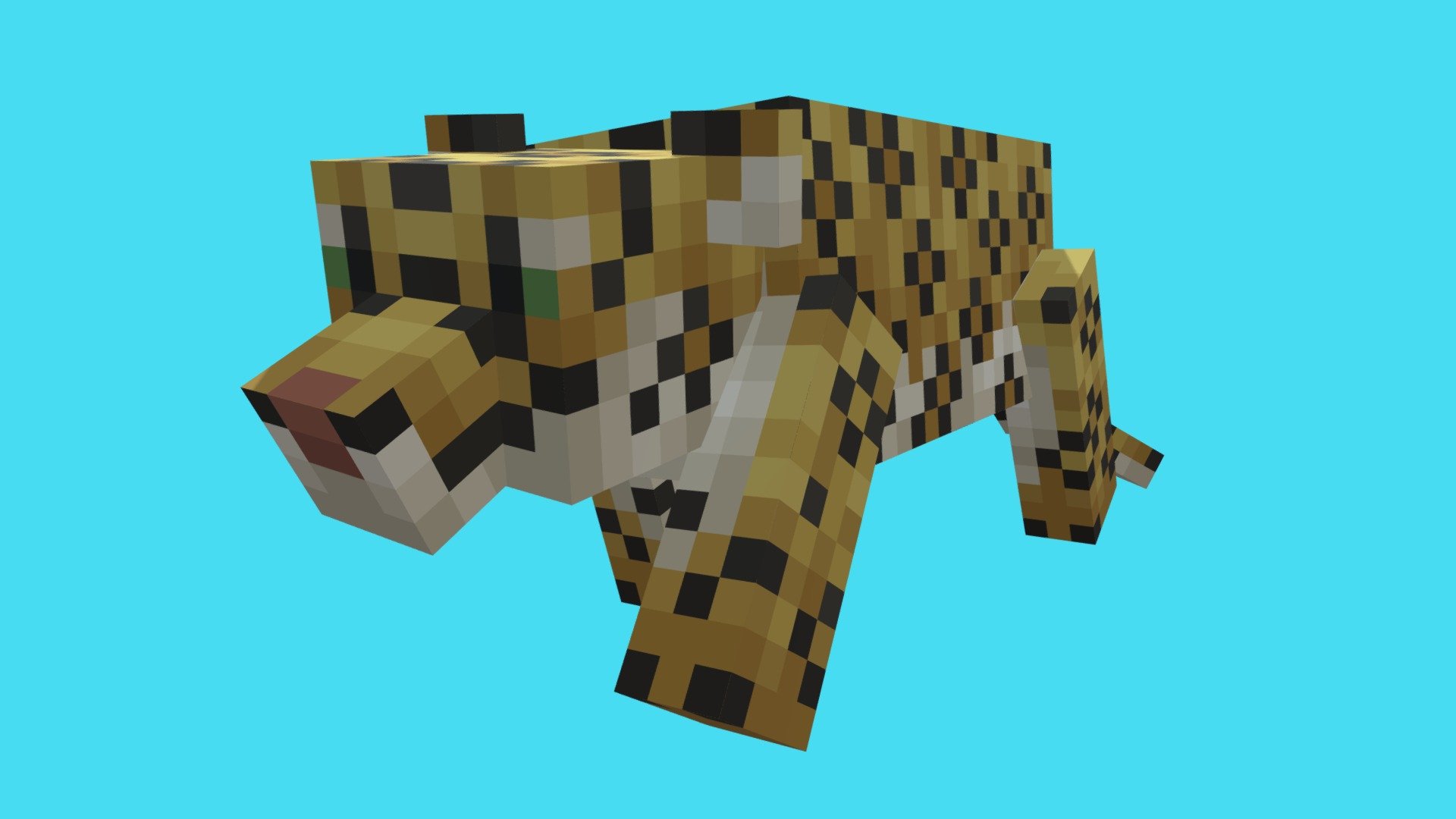 Minecraft Leopard - 3D model by Nog's Menagerie (@nogs-menagerie ...