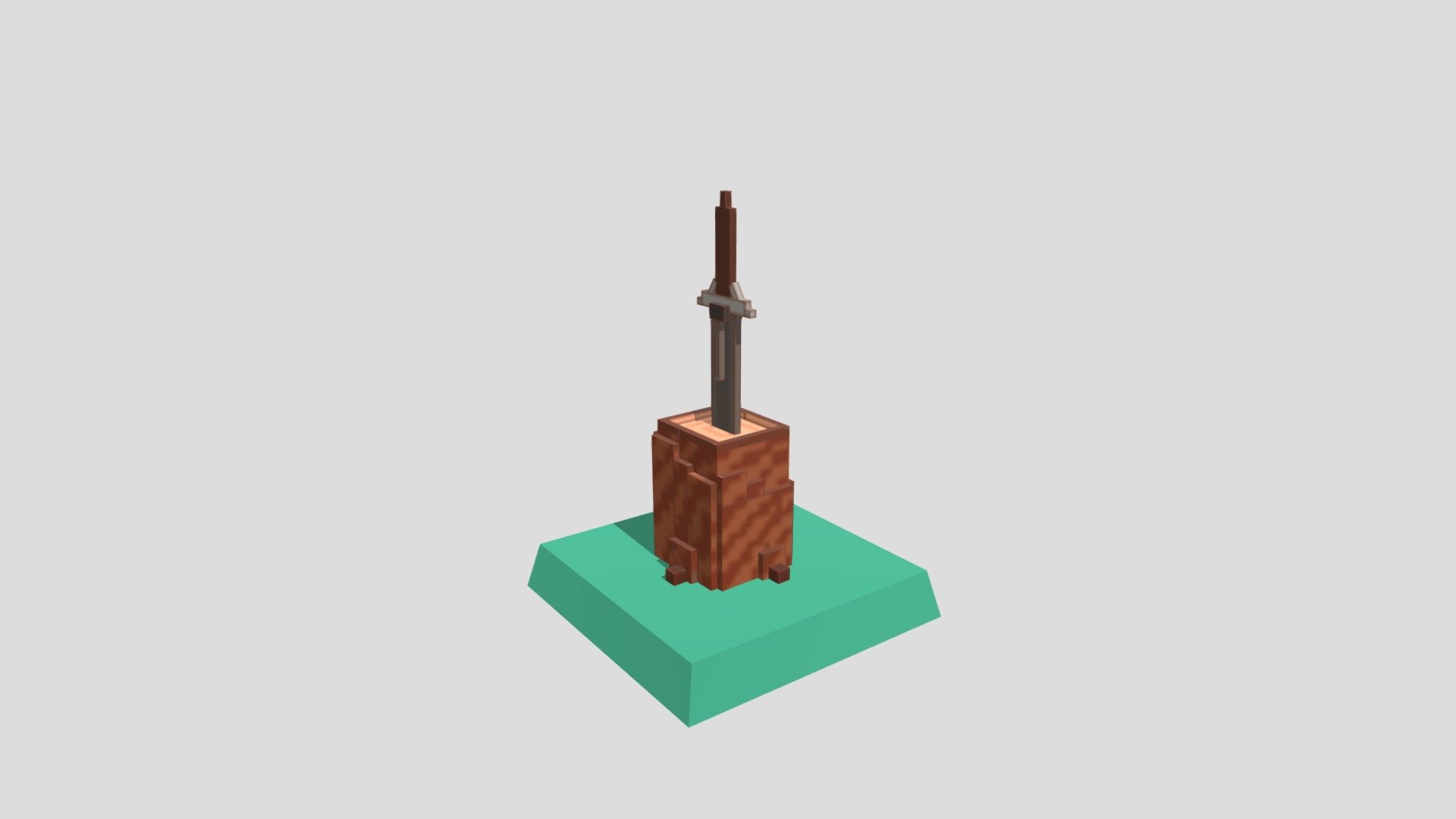 Sword in stump - Download Free 3D model by Ypasik [5e9e36a] - Sketchfab