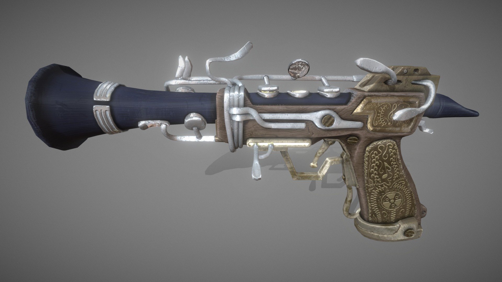 Polypus Mortem - Clarinet Pistol Rigged - Download Free 3D model by Ben ...