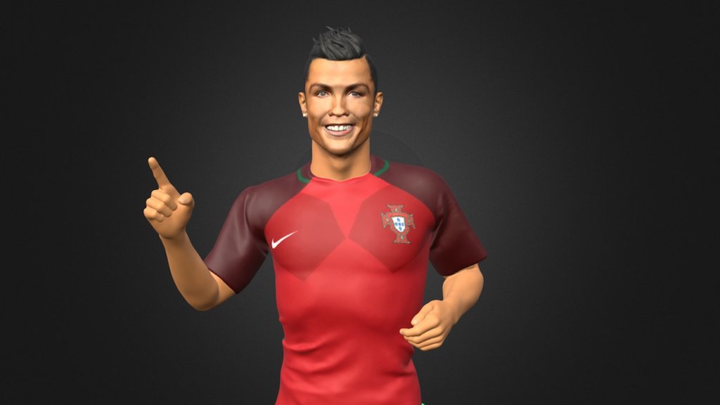 Cristiano Ronaldo fanArt - 3D model by kakochka [5ea25df] - Sketchfab