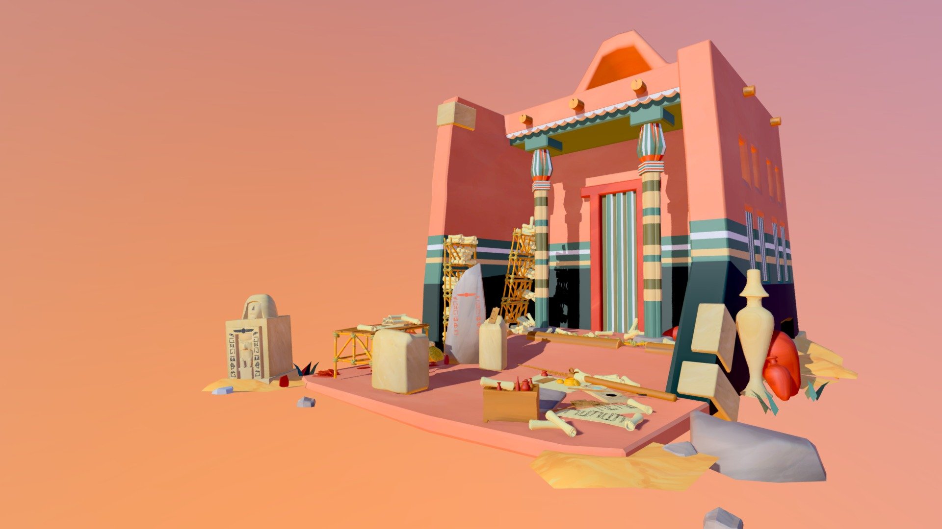 Serbest Abdullah Game Art Exam - Download Free 3D model by Abdullah ...