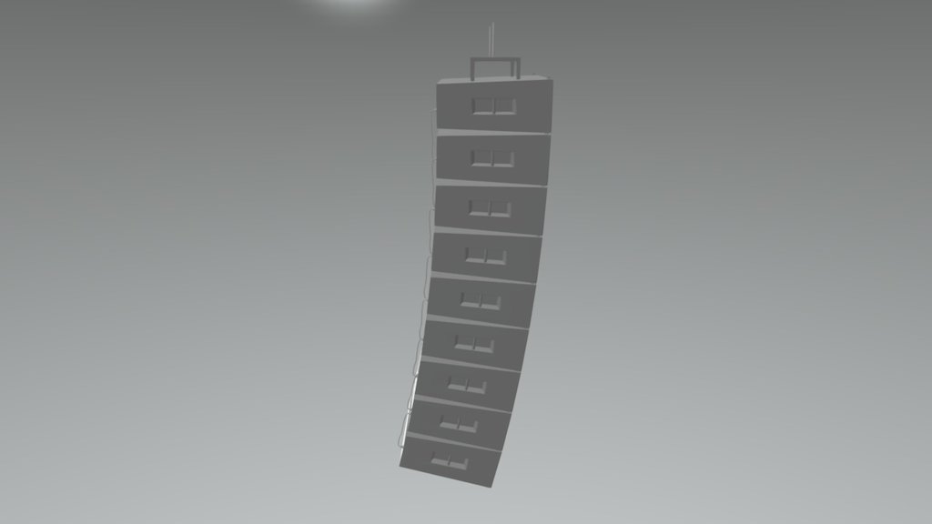Line Array - 3D model by luisalmada [5ea39a5] - Sketchfab