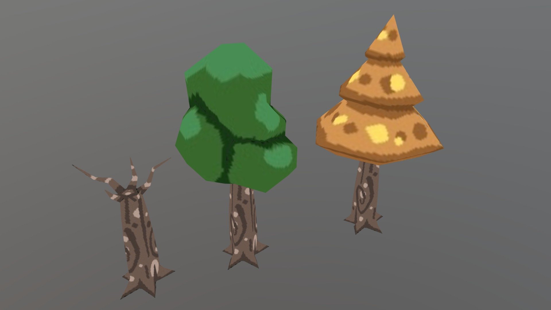 Stylized Low Poly Trees (3 versions) - 3D model by leunamanuelgc ...