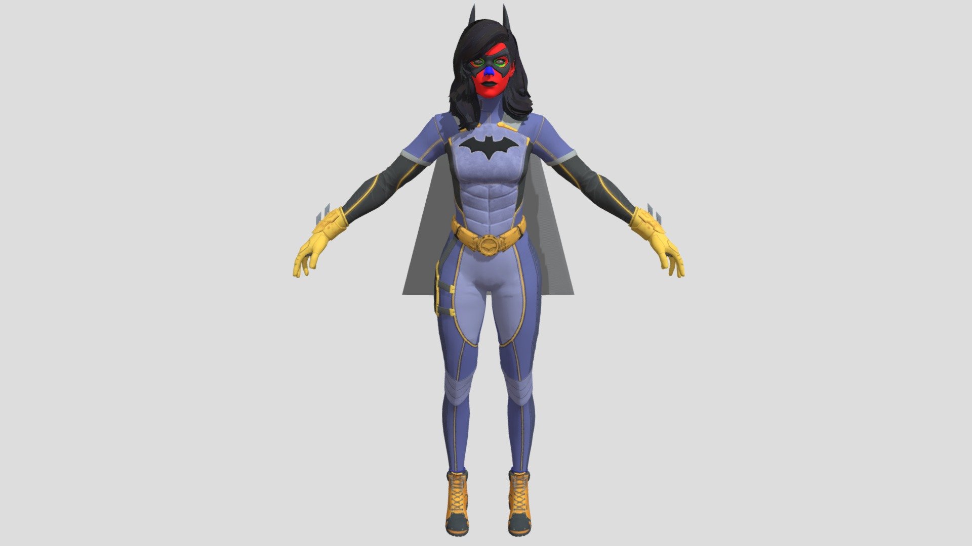 Bat Girl(Textured)(Rigged) - Download Free 3D model by 3D MODELS ...