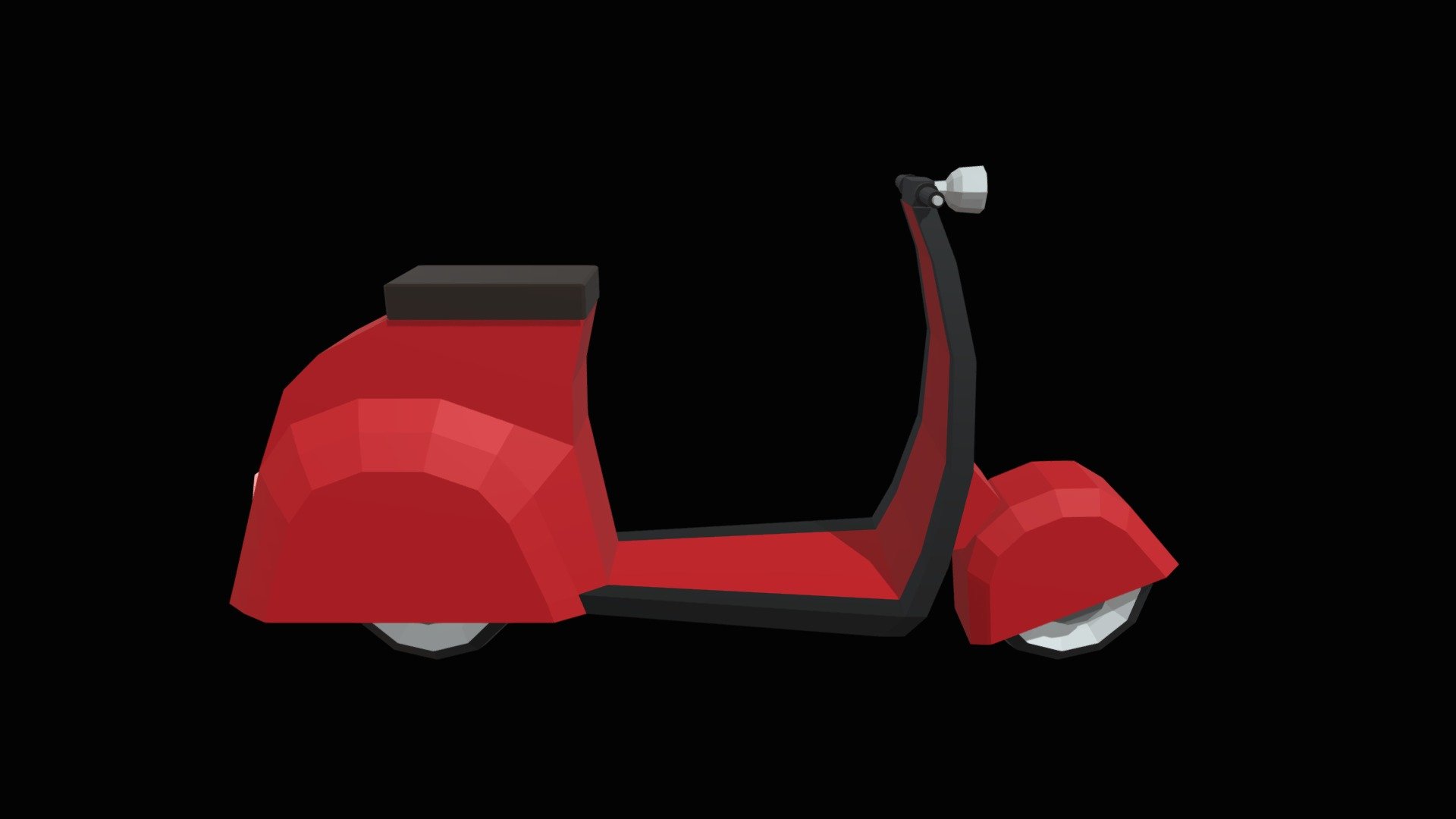 Low Poly Scooter - 3D model by wyderka [5eaaa71] - Sketchfab