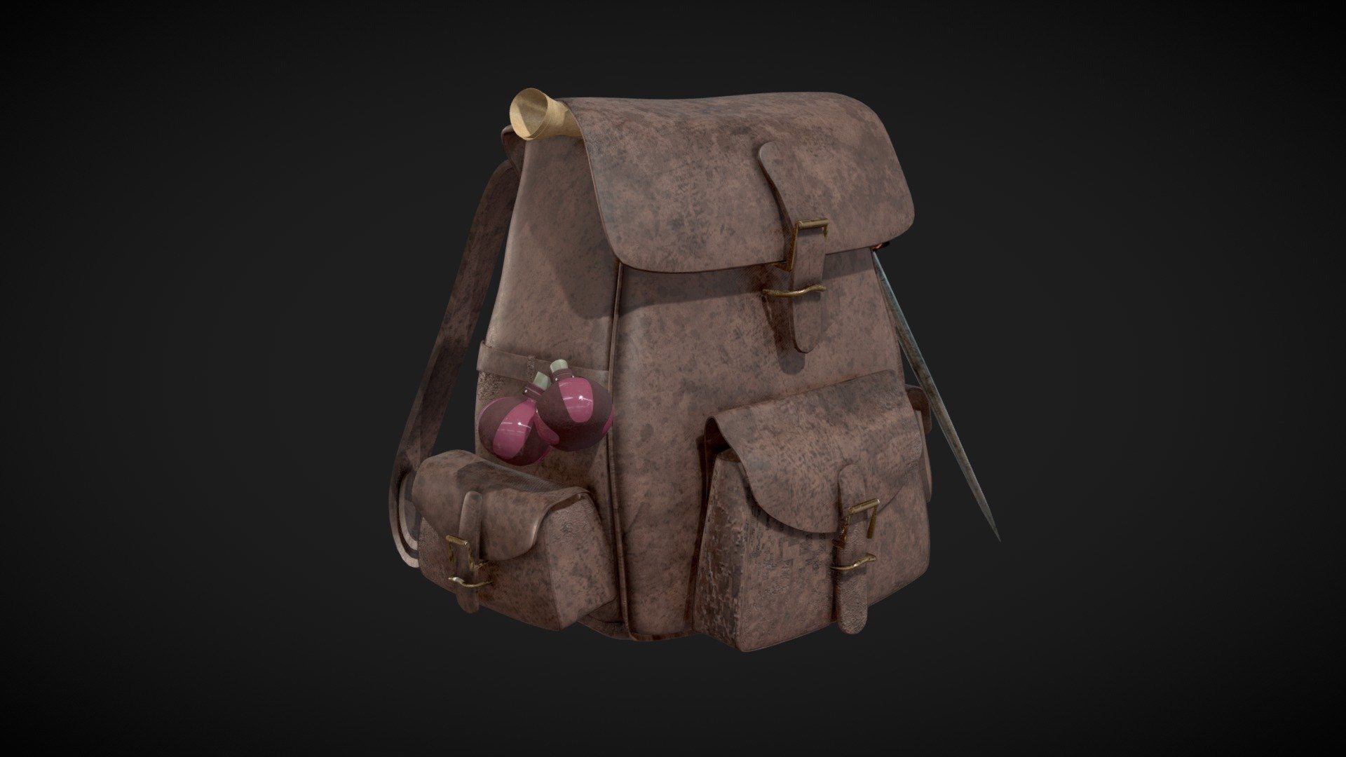 Adventure backpack - 3D model by La tecnocreativa (@latecnocreativa ...