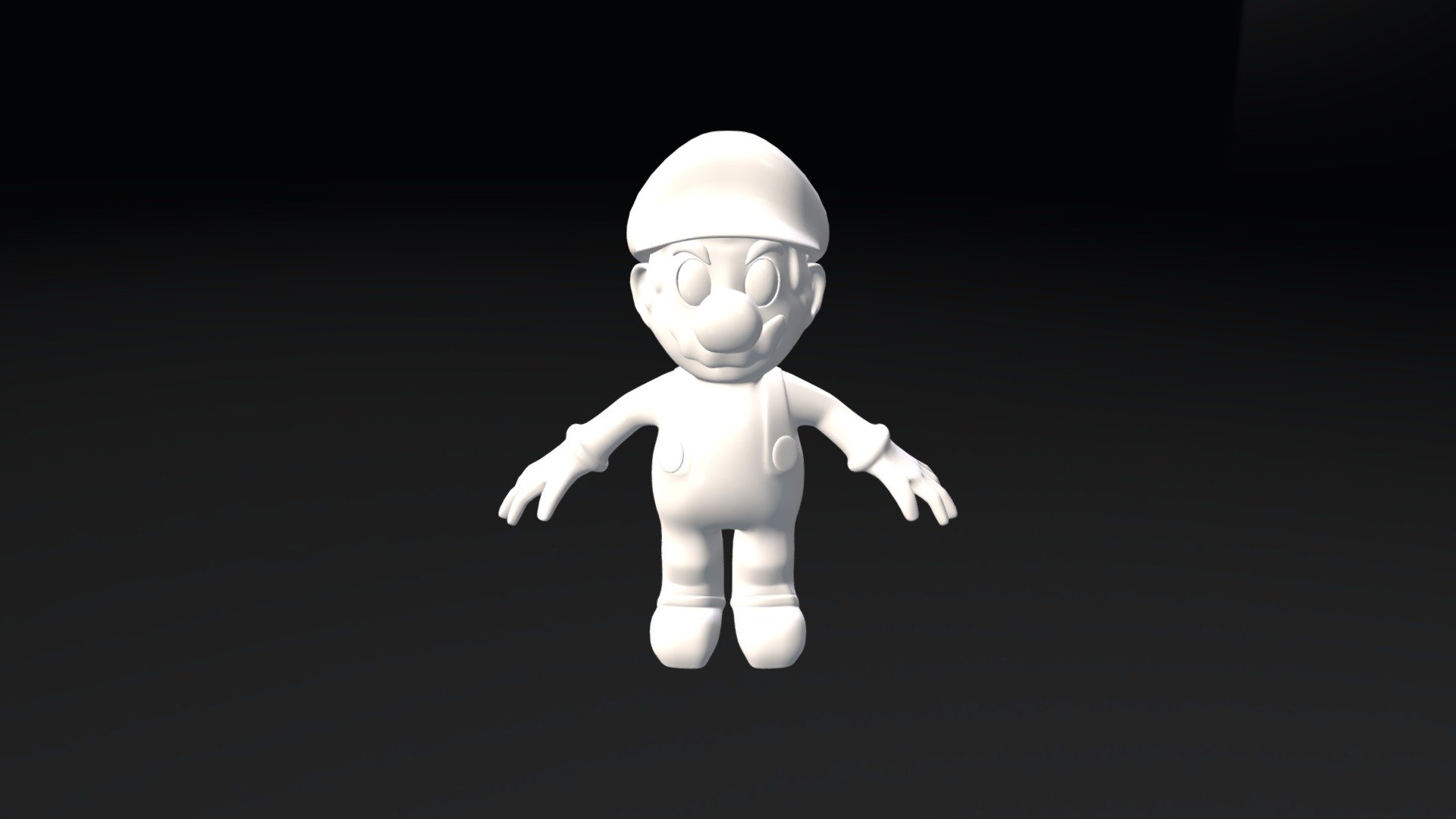 Mario Without Texture - 3D model by crizalis [5eacc13] - Sketchfab