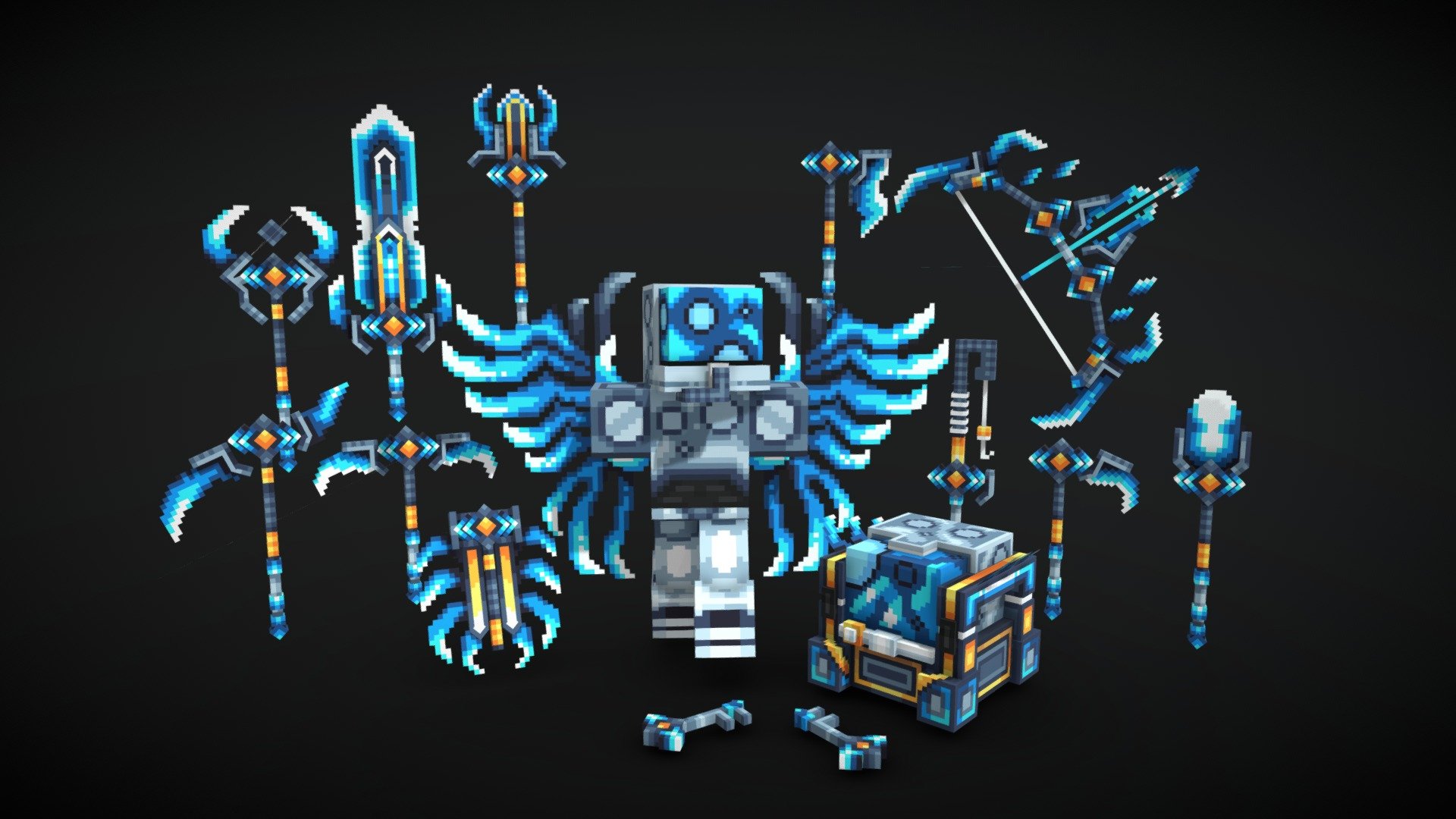 Galaxy set Mythic - Weapons Full Armor - 3D model by Starvision ...