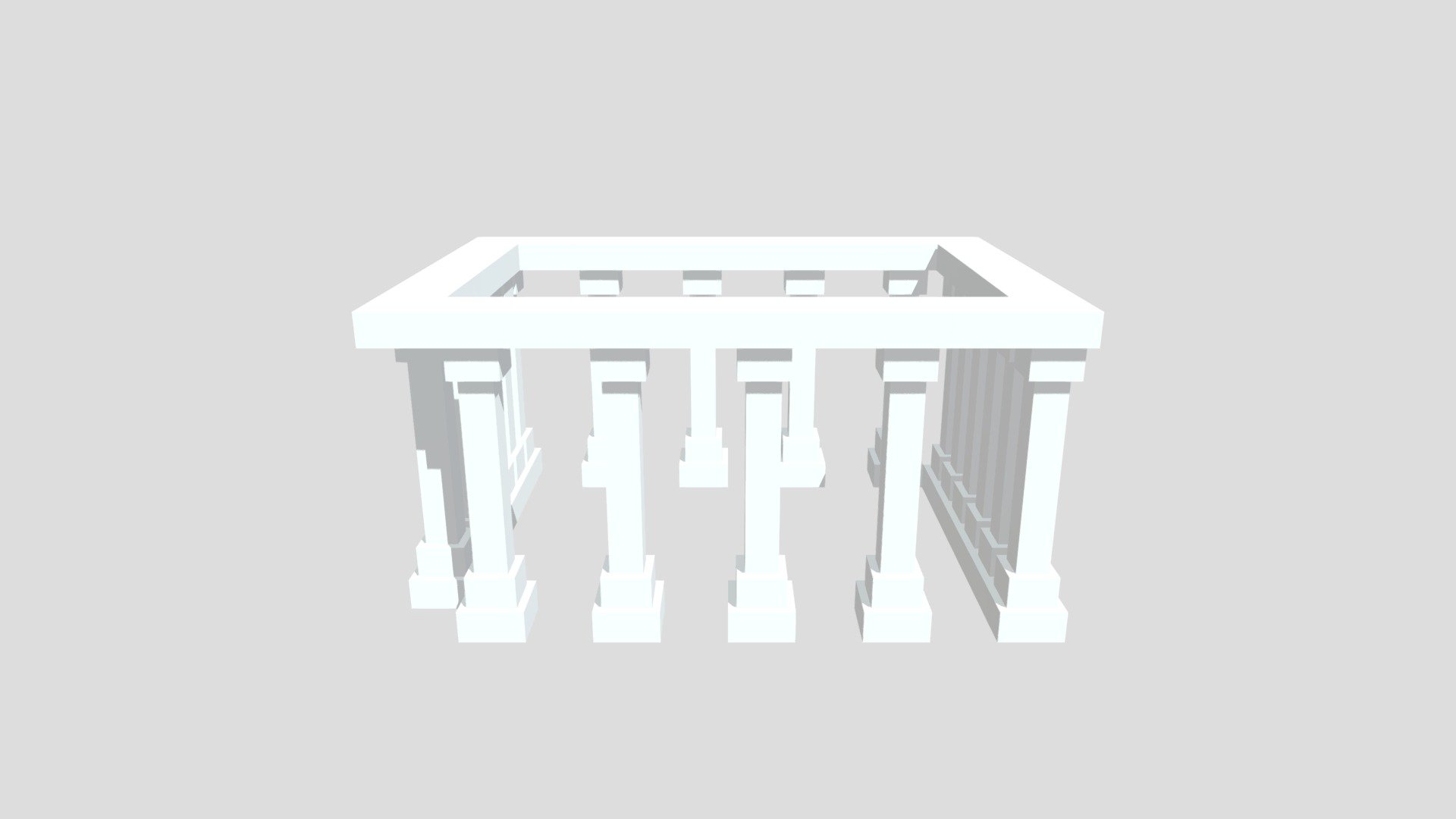 Blender 2.4 Minecraft Parthenon - Download Free 3D model by ...