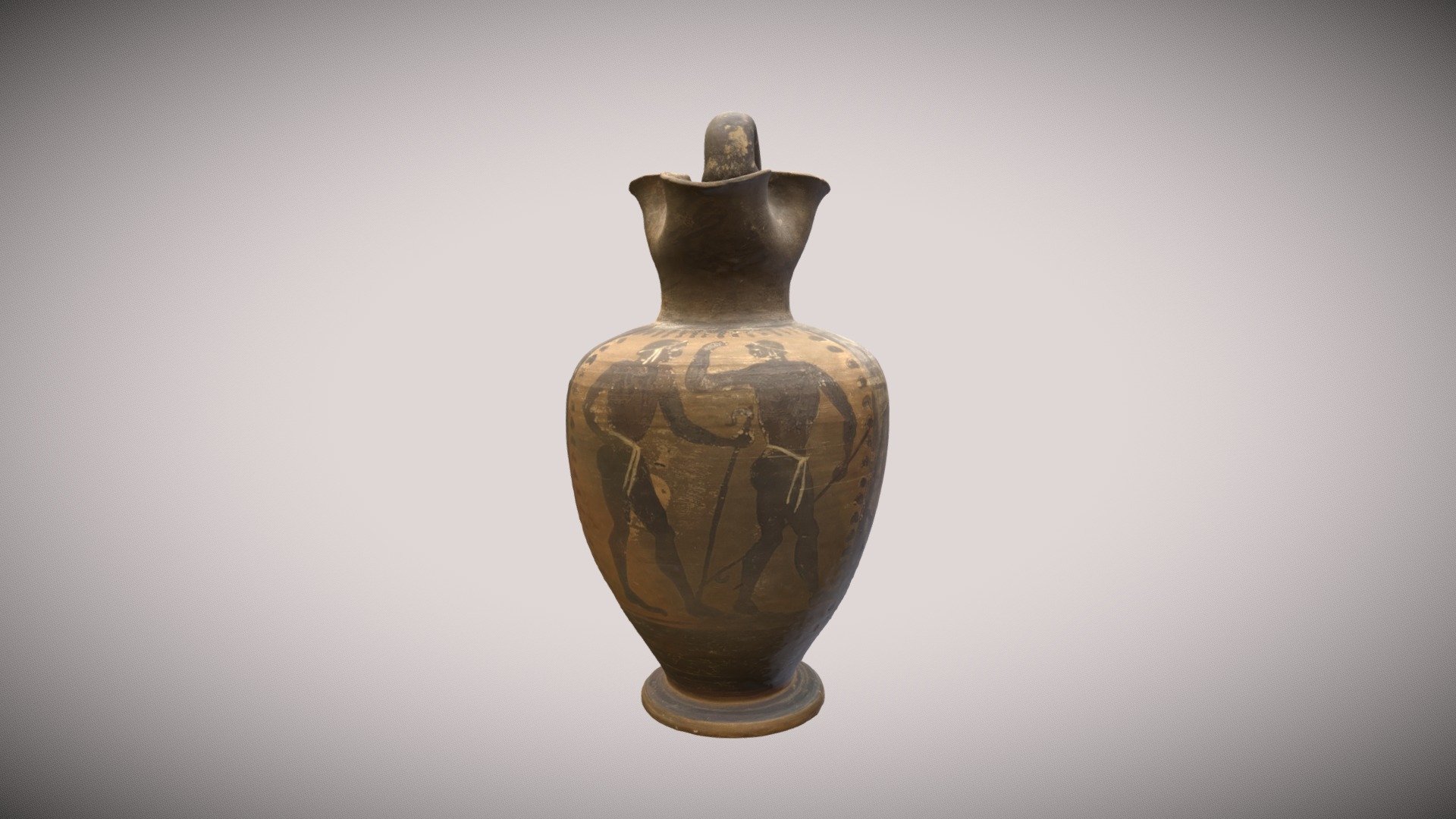 Etruscan black-figure oenochoe - Download Free 3D model by ICS ...