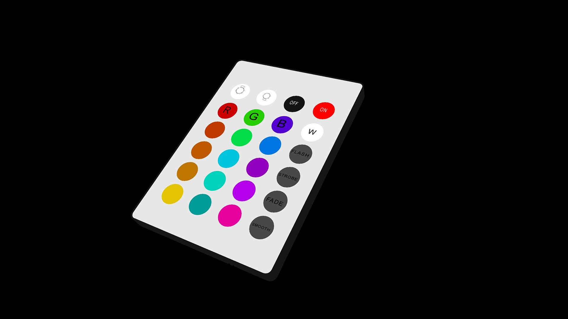 Led Remote - 3D model by zenglowlights [5eb2893] - Sketchfab