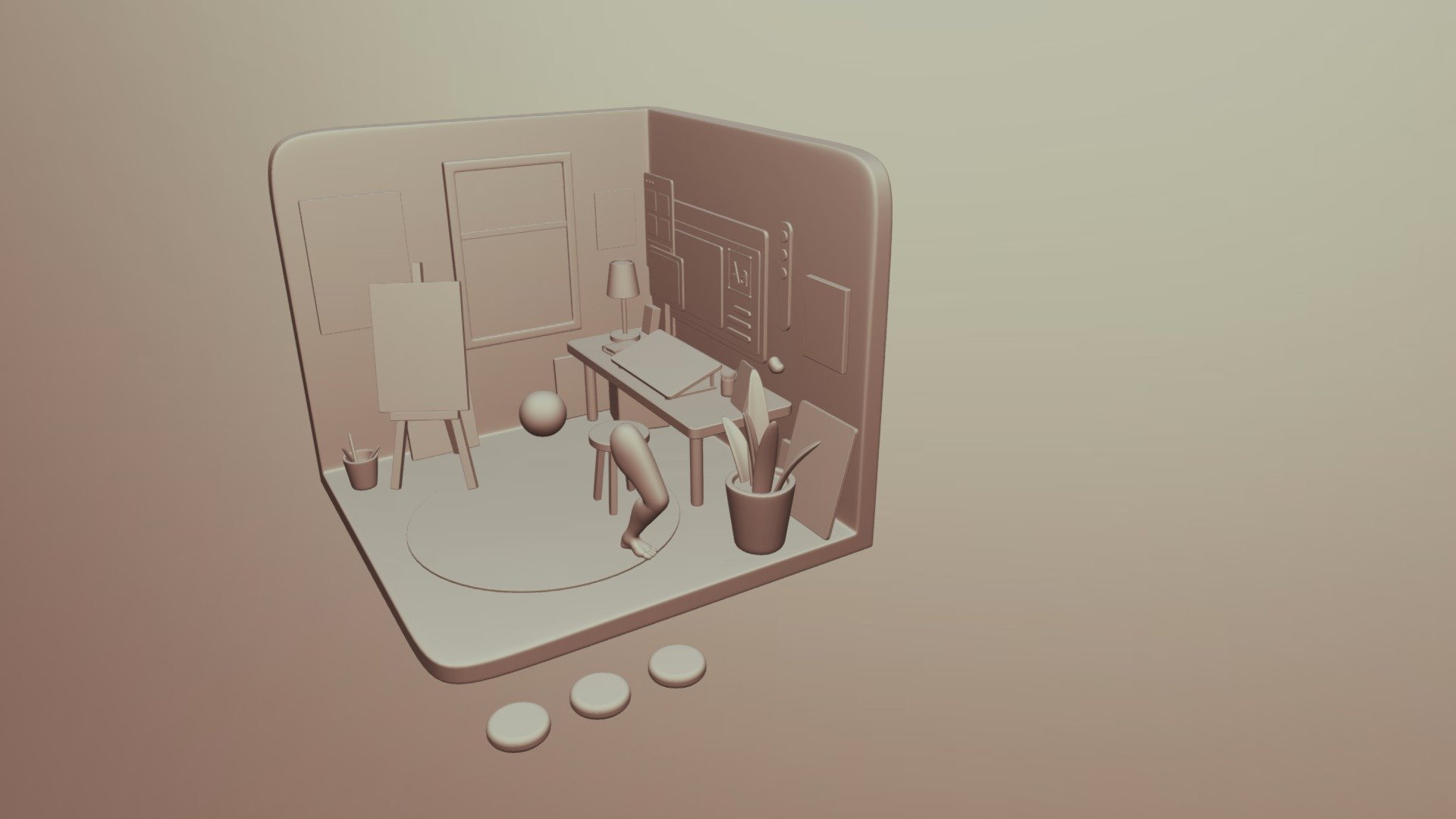 mini_room_art_copy - 3D model by phamthaihoang999 [5eb3402] - Sketchfab