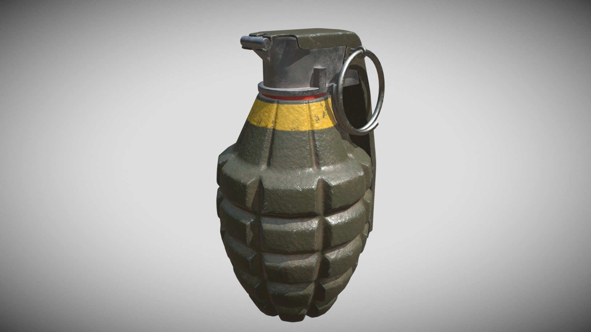 Mk.2 'Pineapple' Grenade - 3D model by thomasw0406 [5eb3d2b] - Sketchfab
