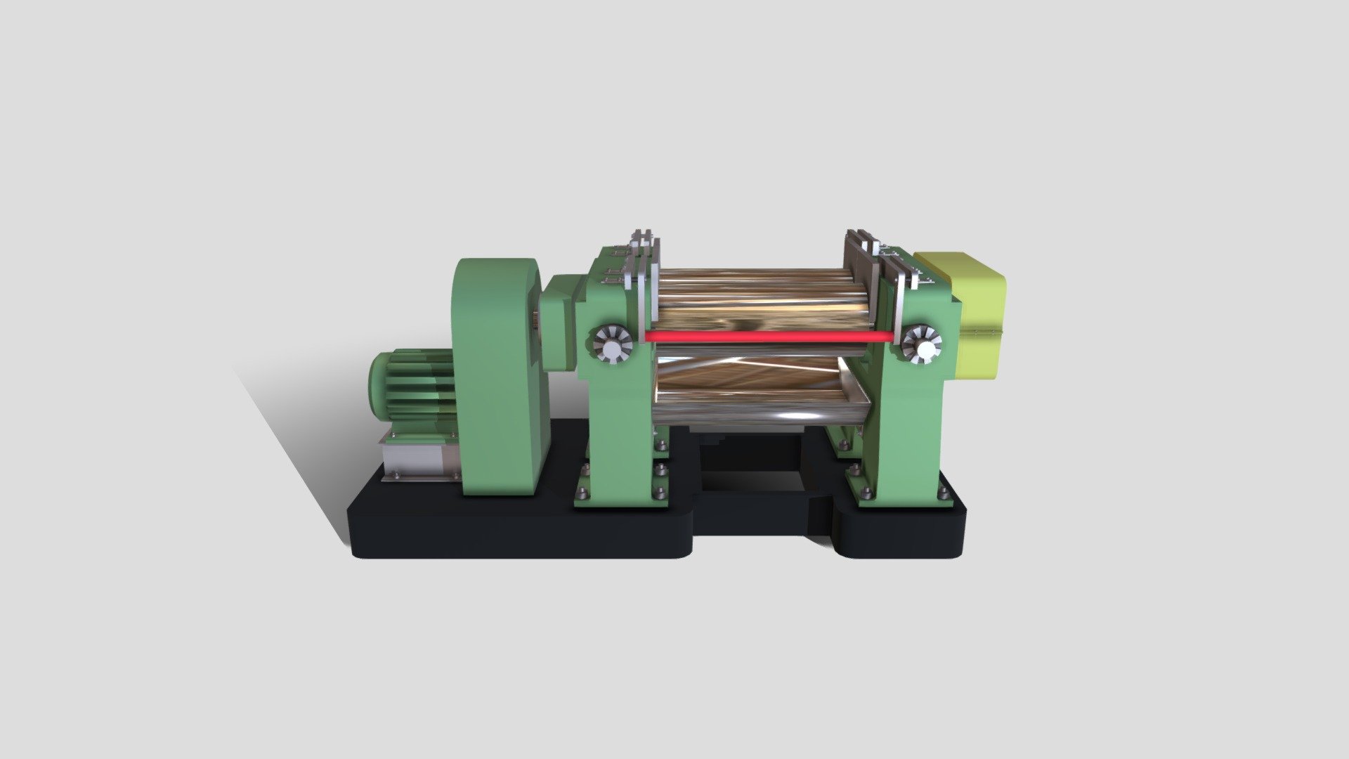 Machinery - Two Roll Rubber Mill - Buy Royalty Free 3D model by Simon T ...