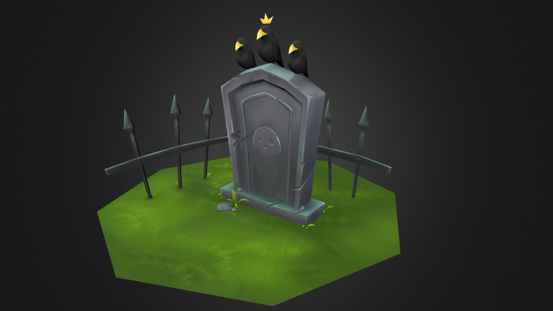 Graveyard - 3D model by Trista Sun (@HsiangLingSun) [5eb43a5] - Sketchfab