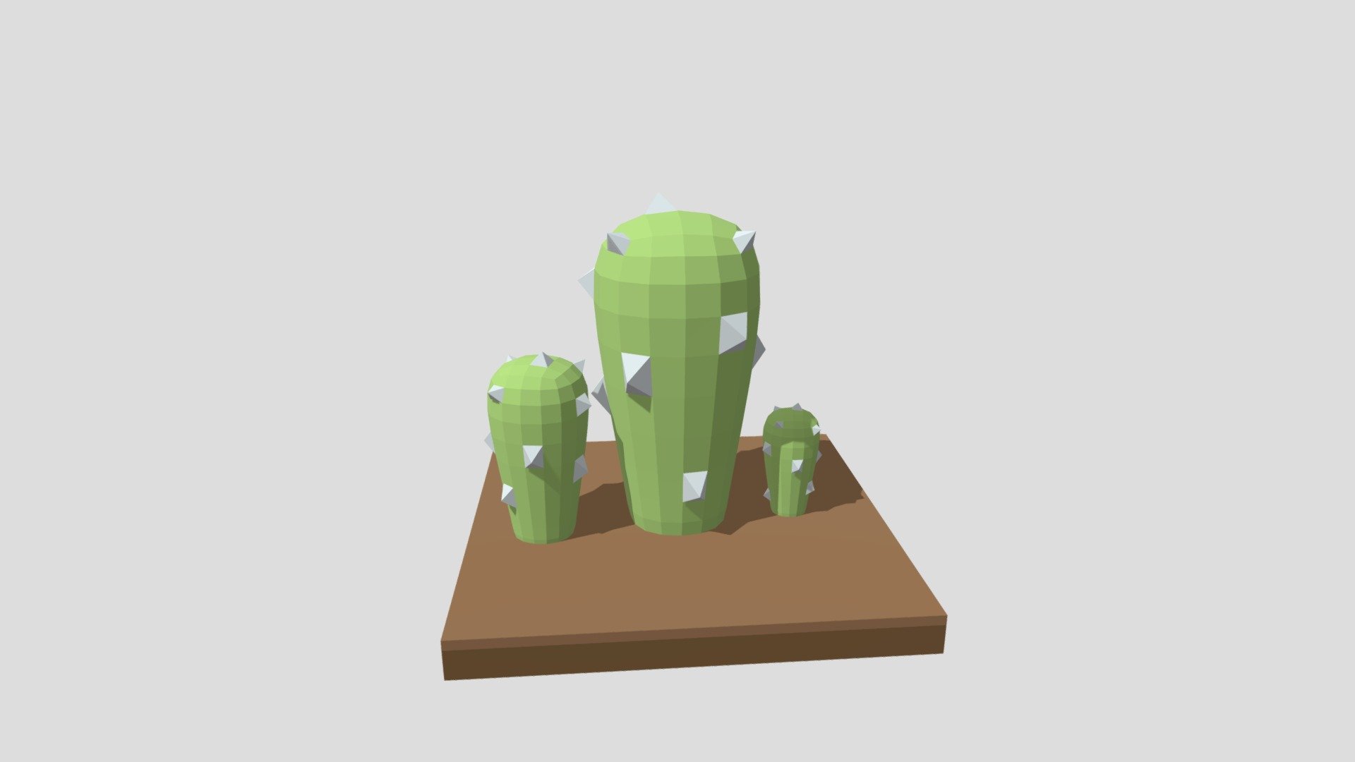 Low Poly Cactus - Download Free 3D model by Meilleure [5eb4857] - Sketchfab