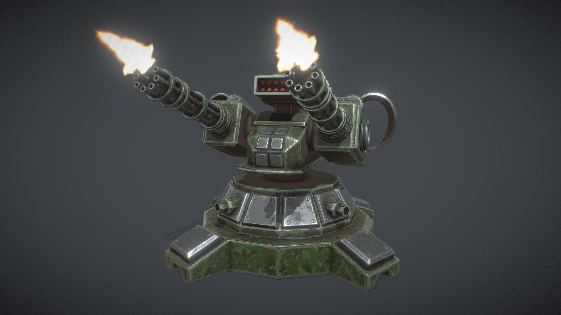 Minigun Tower Turret - 3D model by Sir Erdees (@sirerdees) [5eb57cf ...
