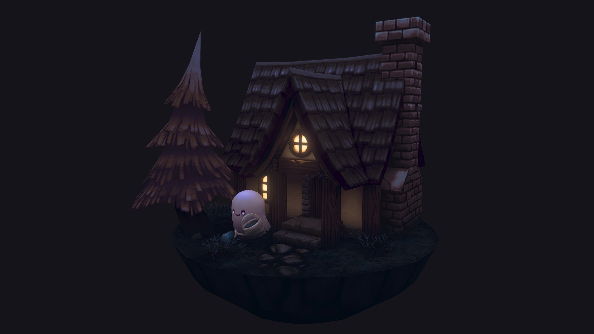 Haunted House - 3D model by solramn [5eb7dc4] - Sketchfab
