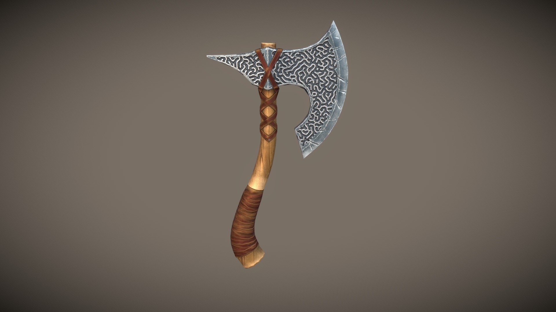 Weapon Axe 01 - Game Ready - Low poly - 3D model by Henry (@henmachuca ...
