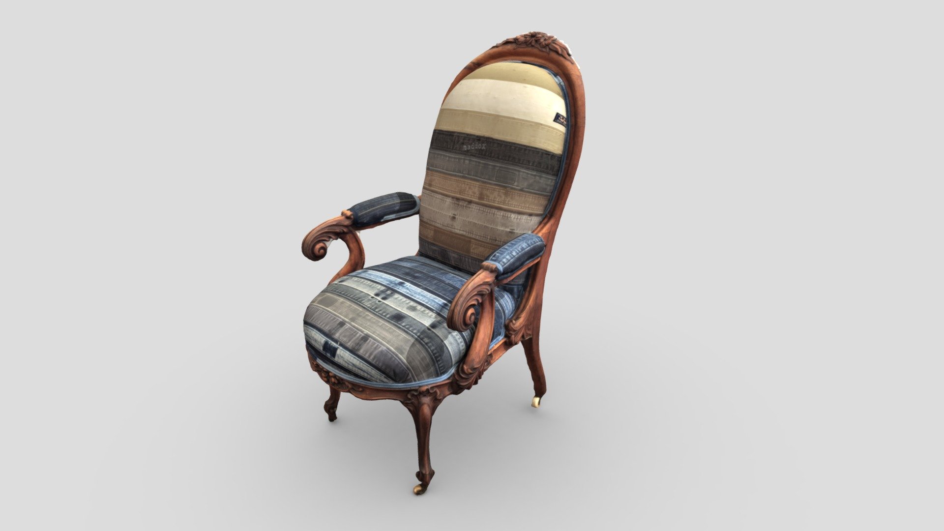 Demin Chair - 3D model by 3DWALKABOUT [5ebd261] - Sketchfab