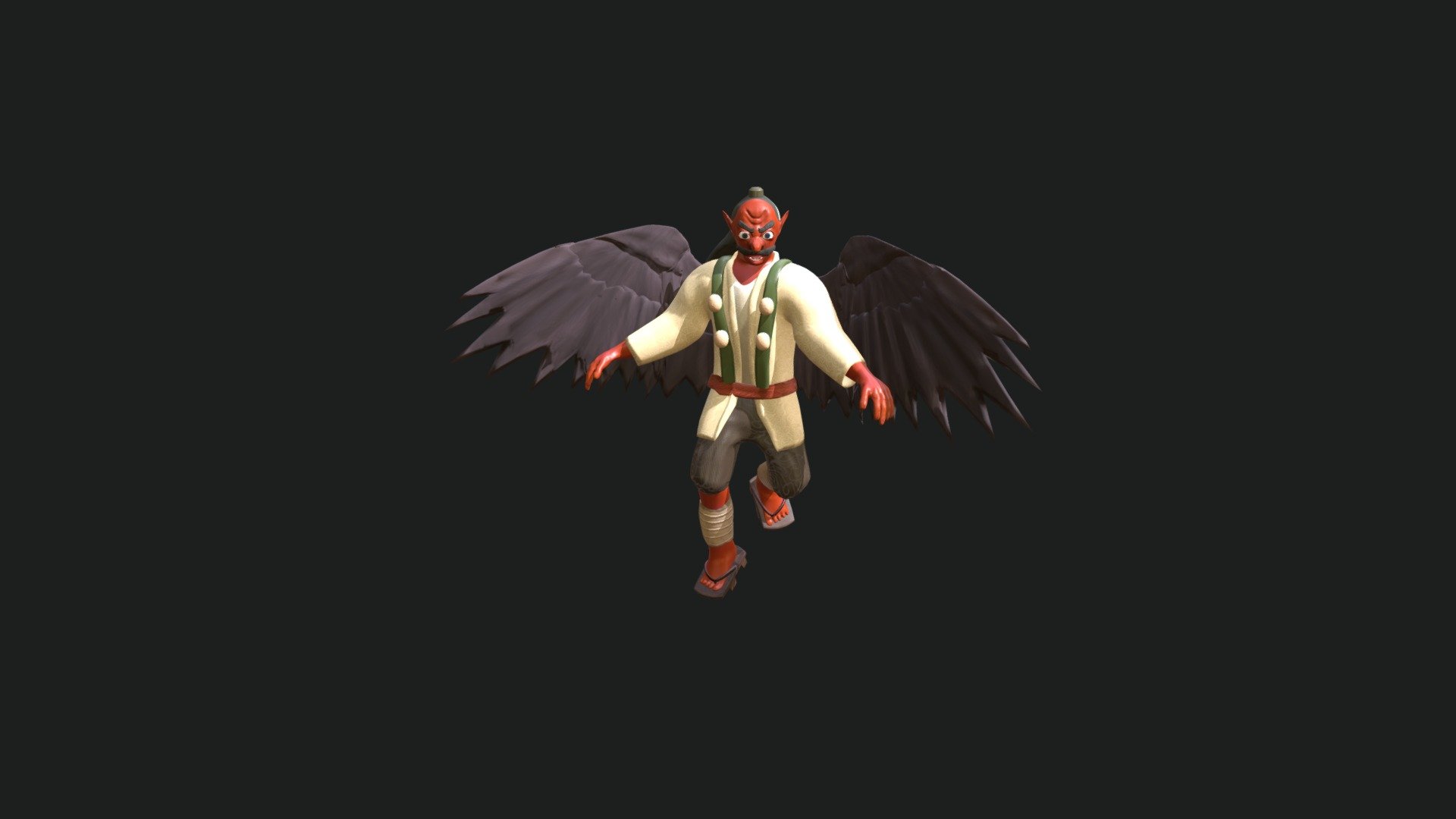 Modernised Tengu Pose - 3D model by Aleasha (@aleashabould) [5ec3698 ...