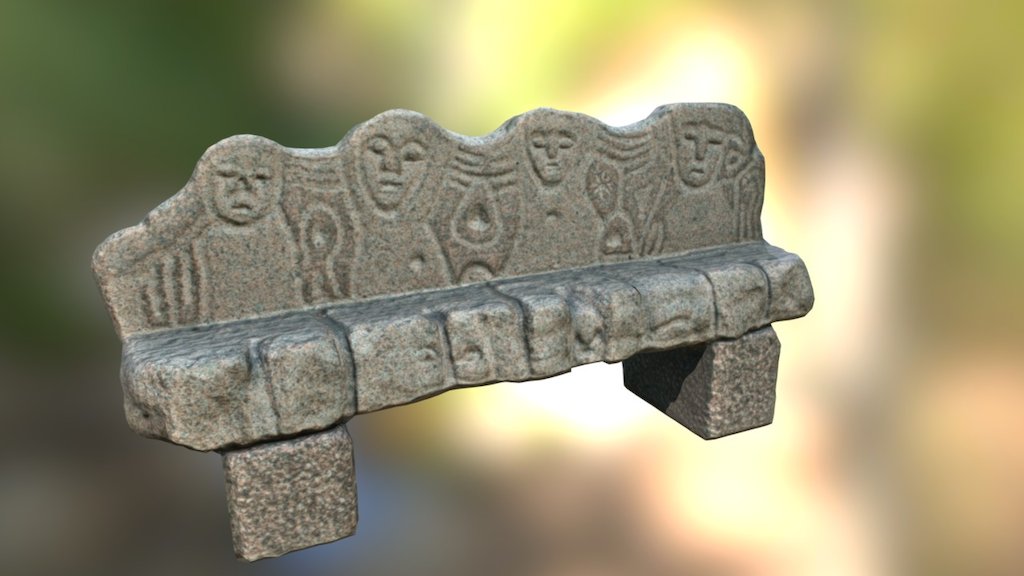 Stone Bench - 3D model by Ari Ellert (@alertae) [5ec4990] - Sketchfab