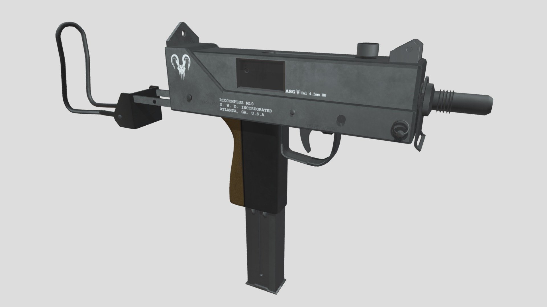 Weapon Mac 10 - Download Free 3D model by riconconfeti [5ec524e ...