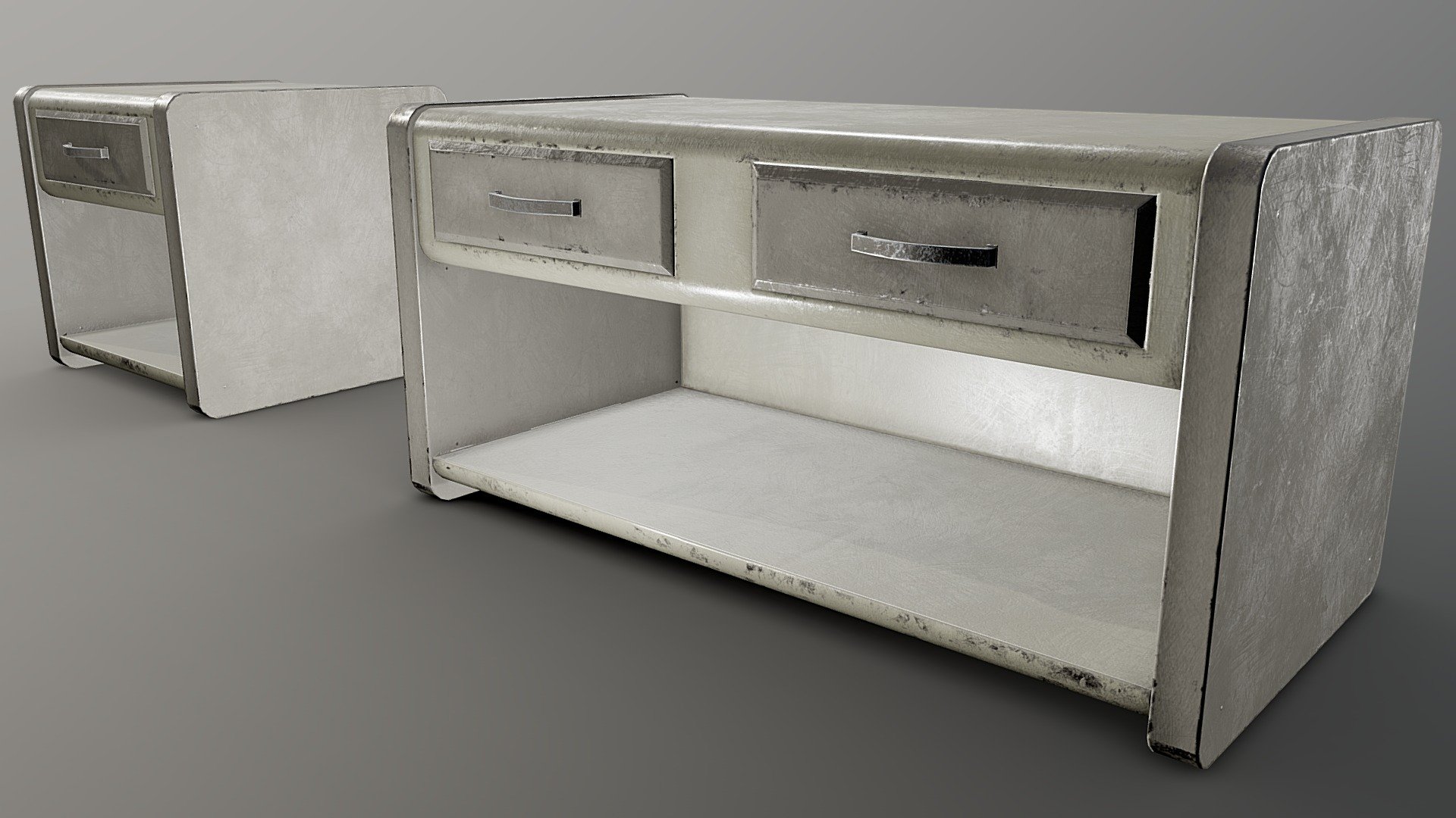 Retro Metal Draw Set_Yellow - Buy Royalty Free 3D model by AidanWatts3D ...