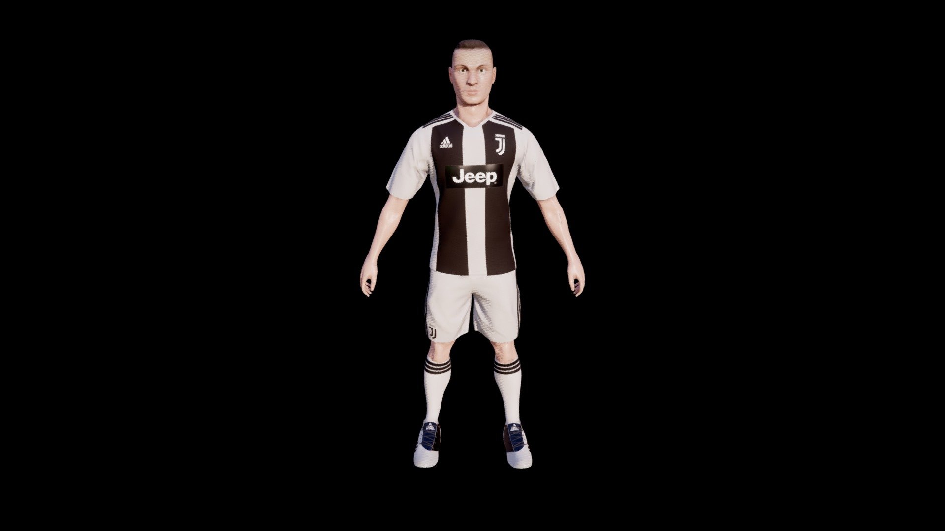 CR7 - Juventus - 3D model by Everardo Hernandez (@everardohdz) [5ec63f8 ...