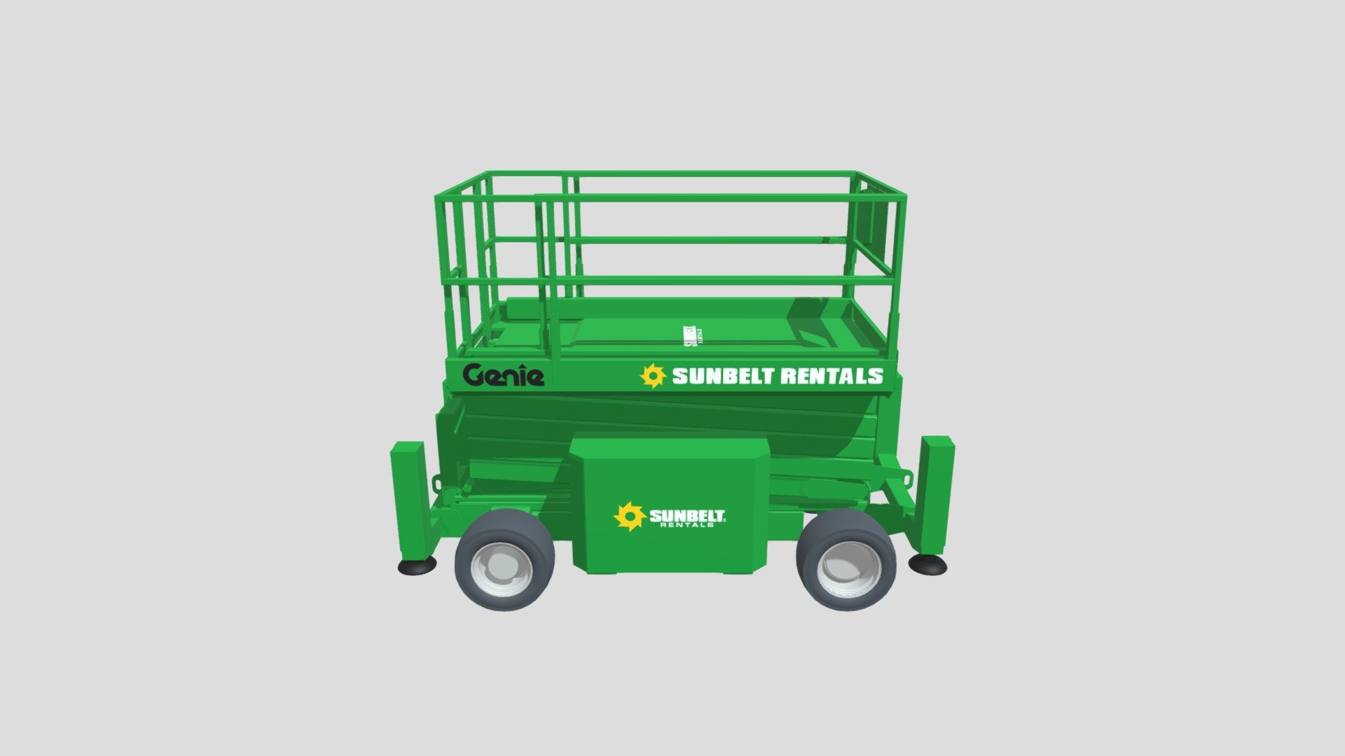 Sunbelt Rentals Diesel Scissor Lift GS4069RT - 3D model by bimstore ...