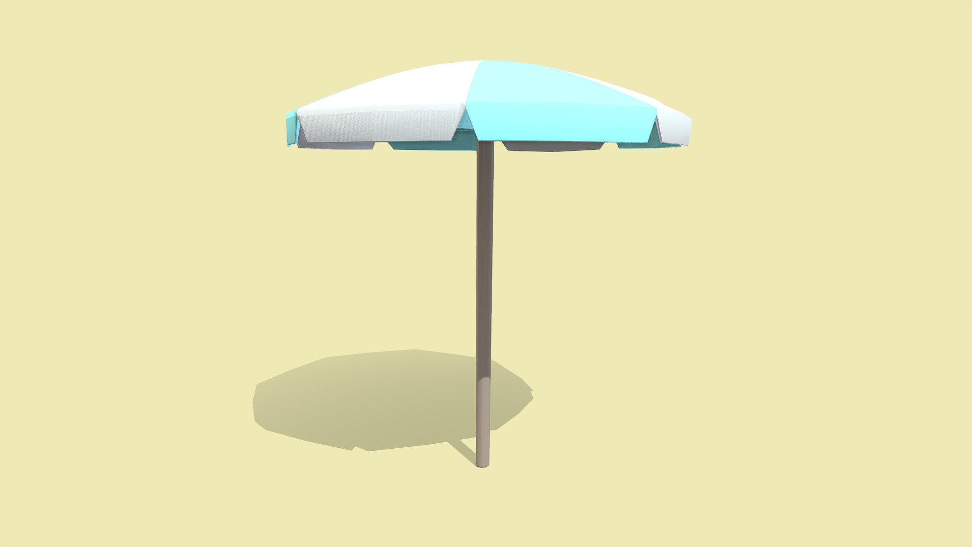Low Poly Beach Umbrella - Buy Royalty Free 3D model by 3dia [5ec7711 ...