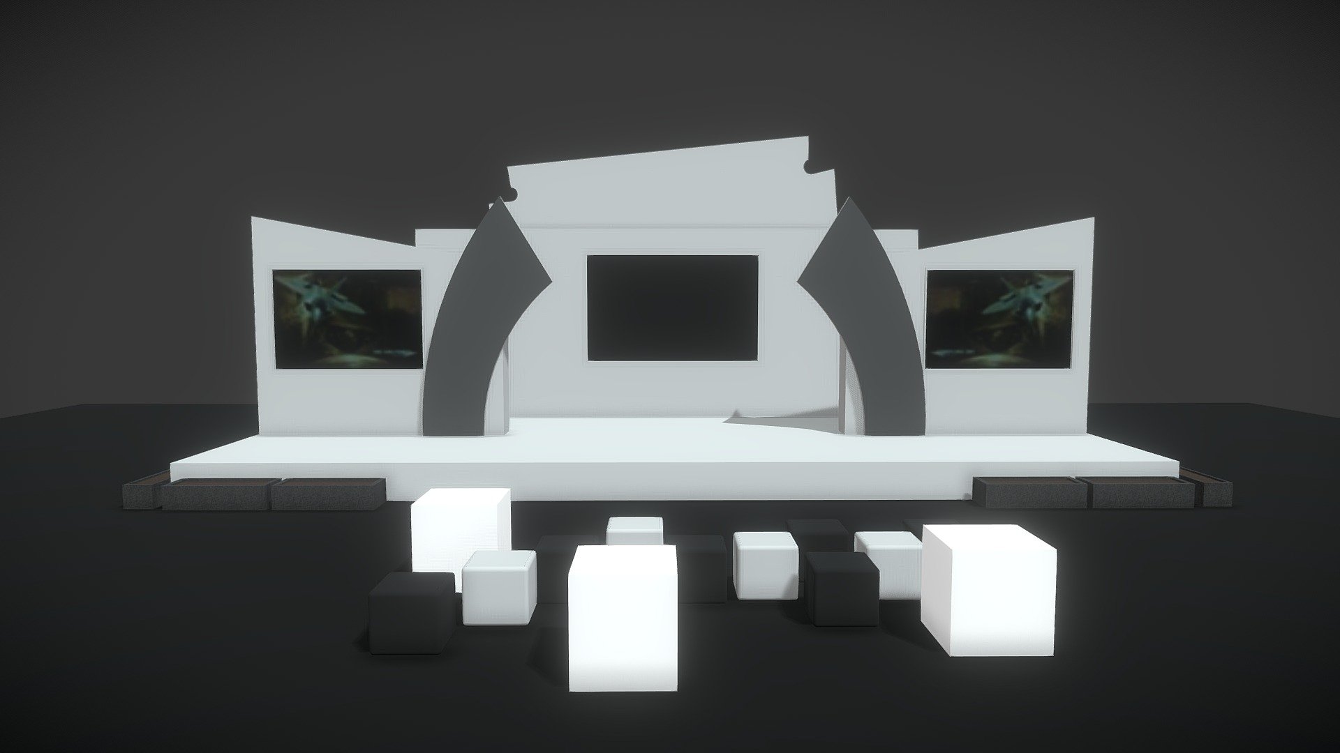 mini stage exhibition - Download Free 3D model by ngi1 [5ec8d60 ...