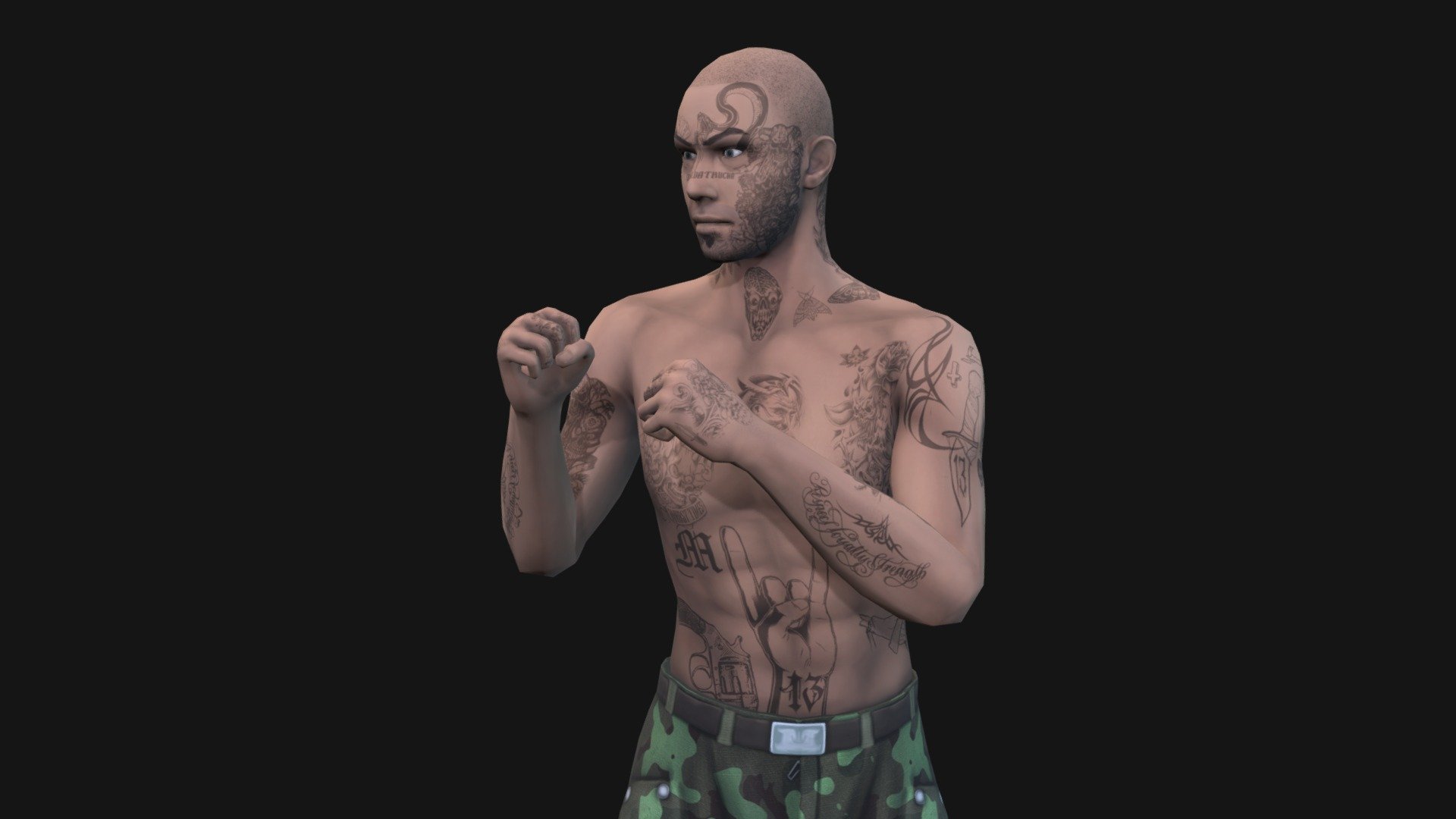 Thug band (MS-13) lowpoly - Download Free 3D model by wolvee8 [5ec906d ...