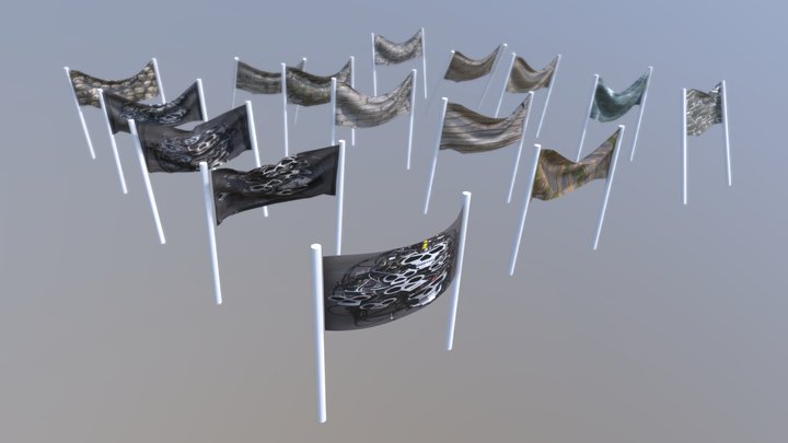 Banners 3D models - Sketchfab