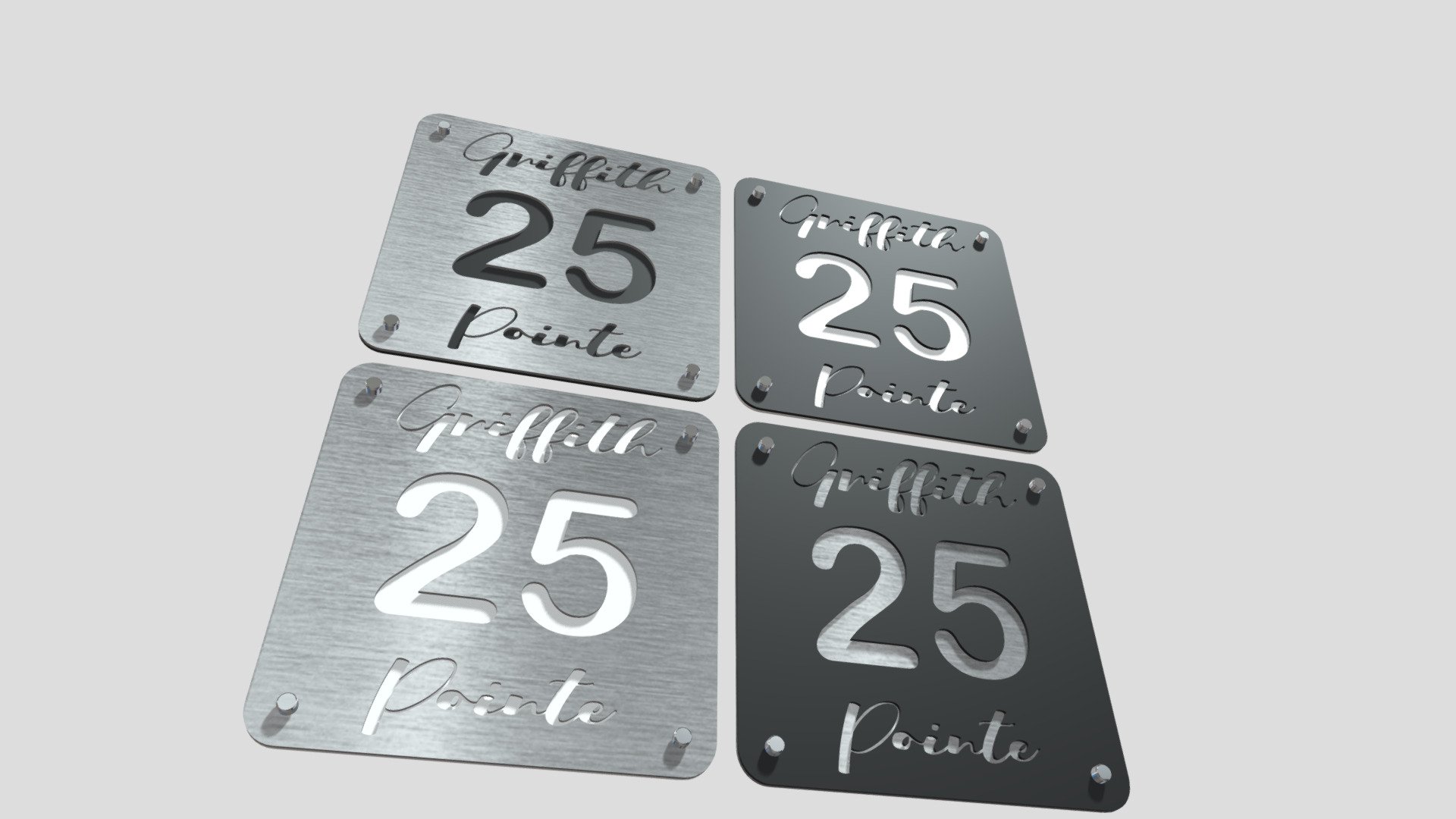 RB - House Number - 3D model by Can West Legacy Inc. 3D Sept 2019 - Apr ...