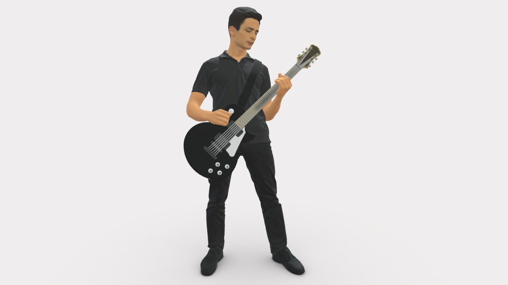 000967 guitarist - Buy Royalty Free 3D model by 3DFarm [5ecf611 ...